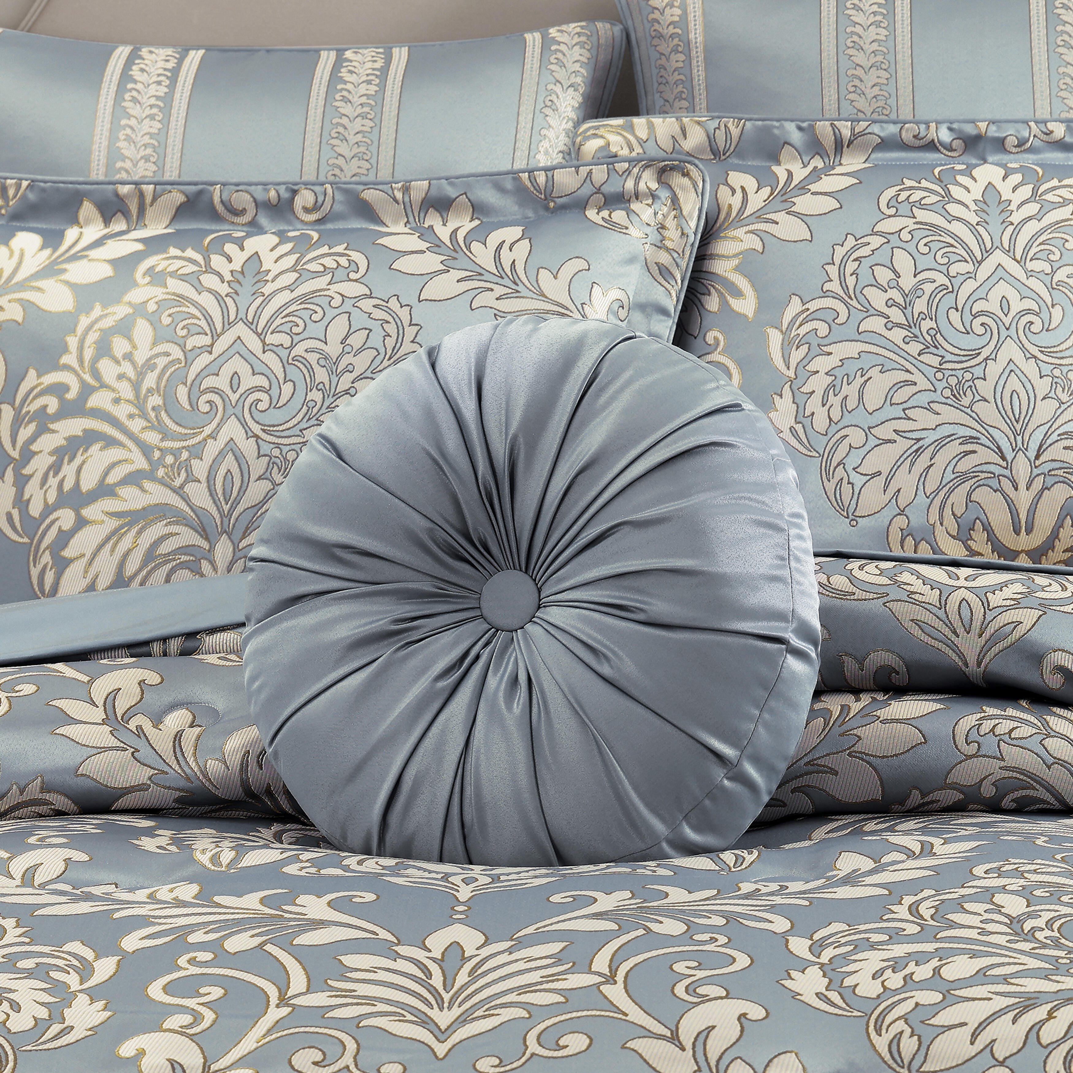 Click here for Royal Court Lorenzo Round Throw Pillow  Blue prices