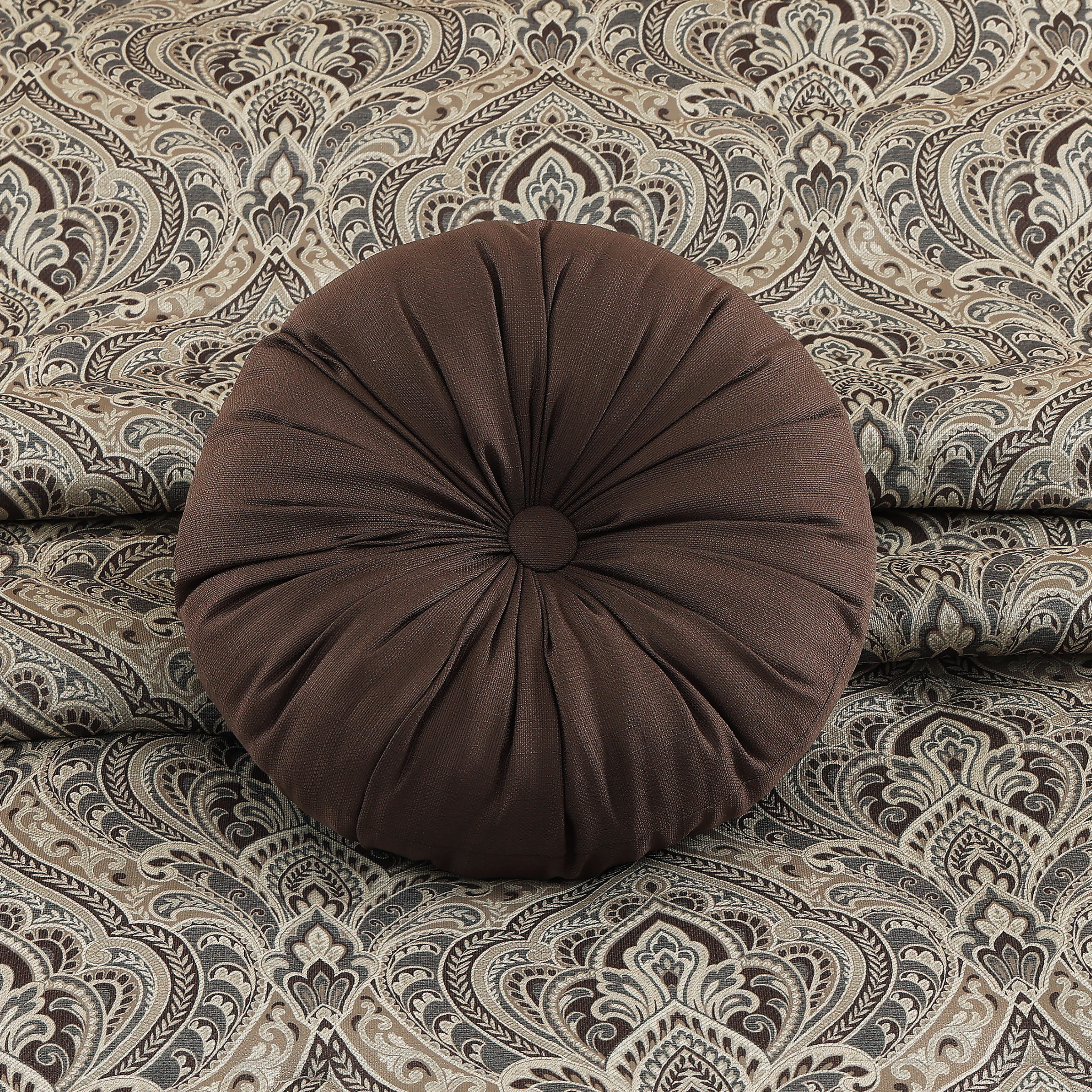 Click here for Royal Court Maren Round Throw Pillow  Chocolate prices