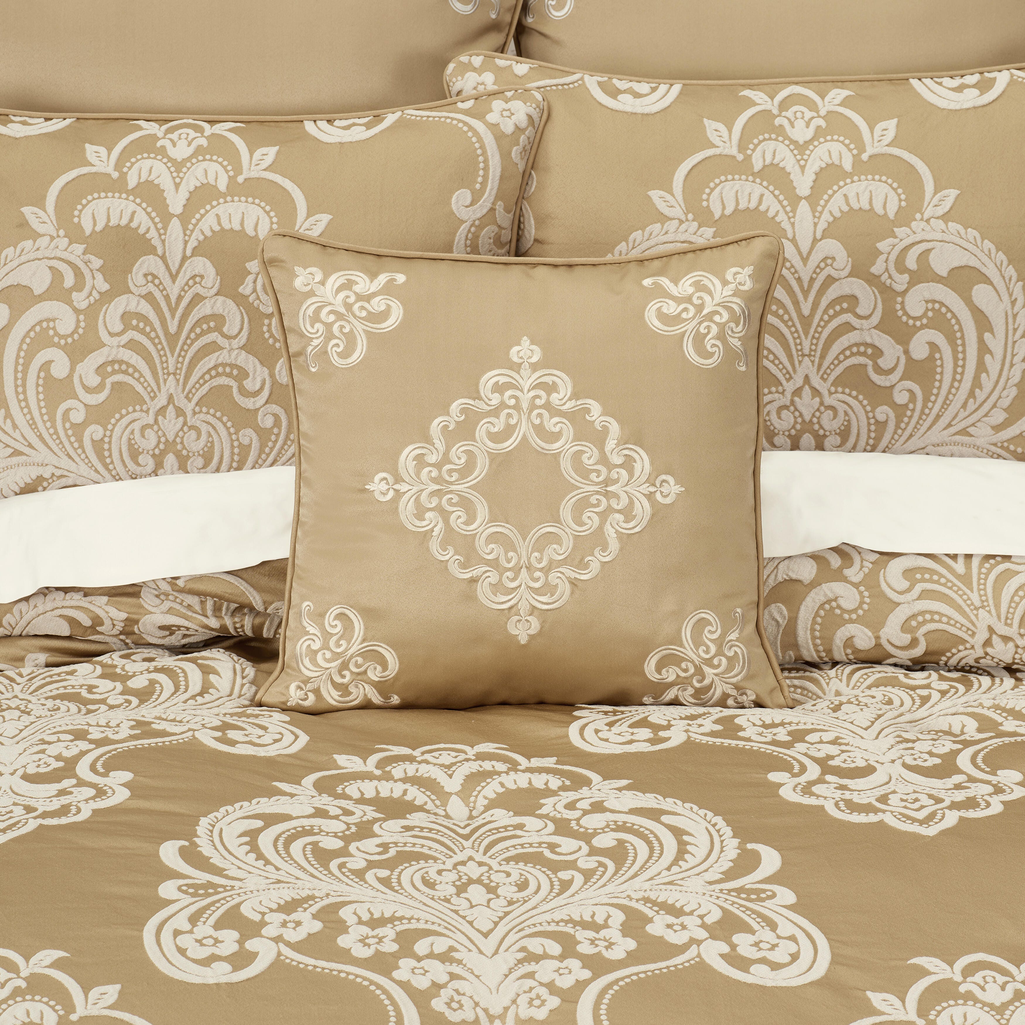 Click here for Royal Court Potenza 18 Square Throw Pillow  Gold prices