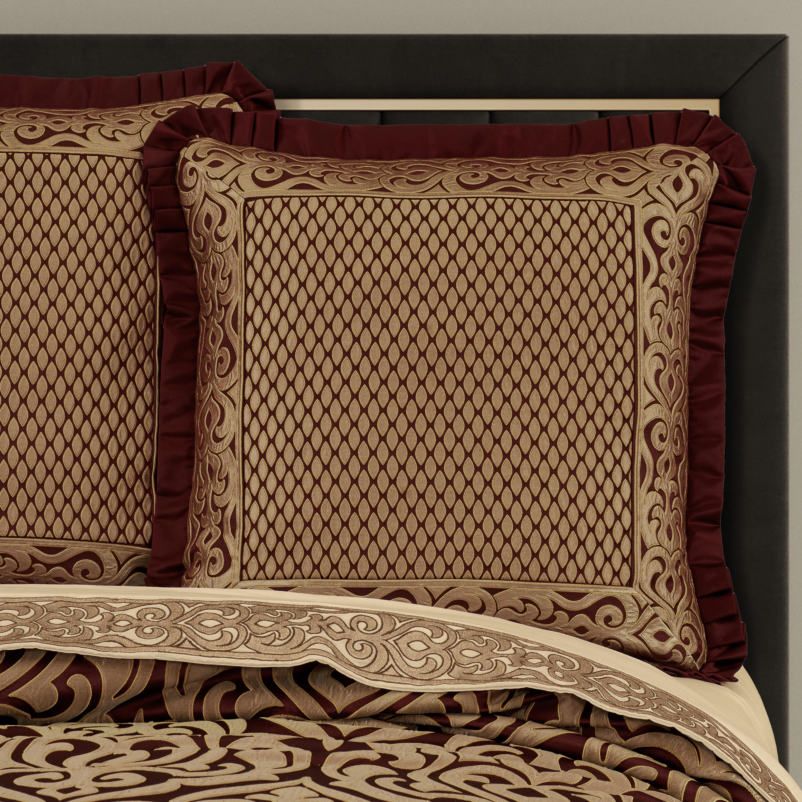 Click here for J. Queen New York Renzo Euro Sham  Crimson prices