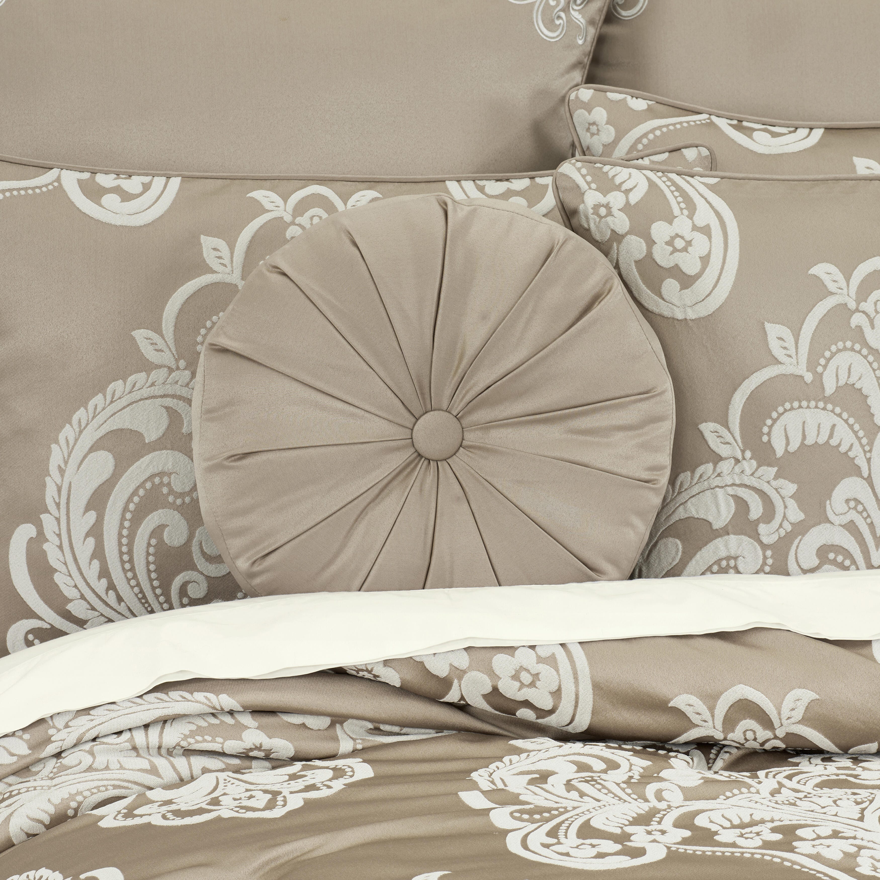 Click here for Royal Court Potenza Round Throw Pillow  Sand prices