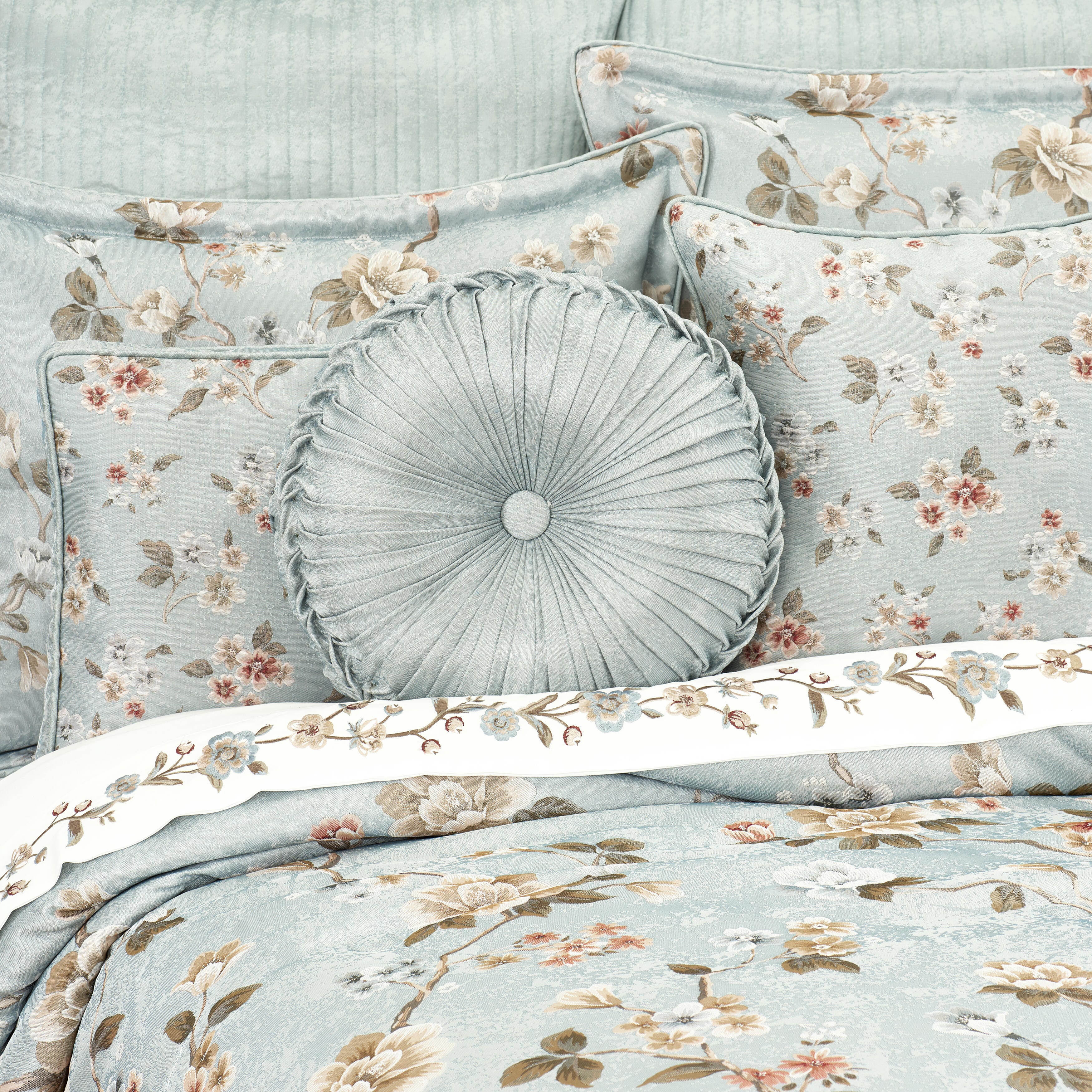 Click here for J. Queen New York Prestige Round Throw Pillow  Gre... prices