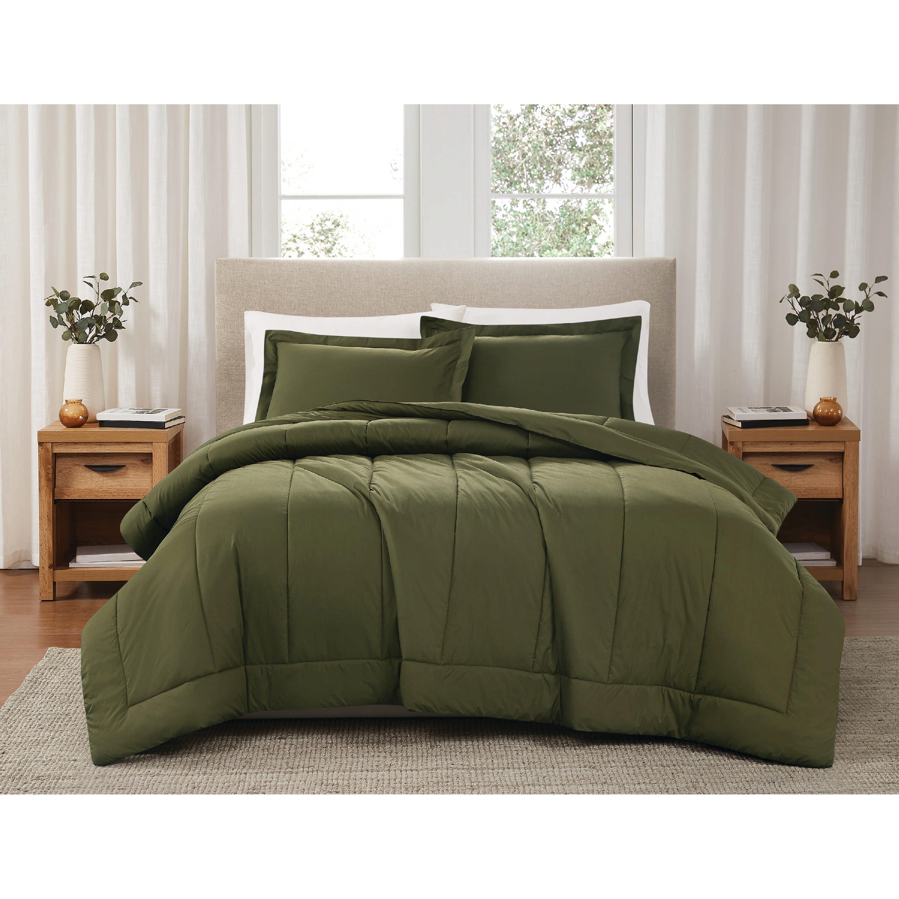Click here for Brooklyn Loom 2-Piece Twin Comforter Set  Olive Gr... prices