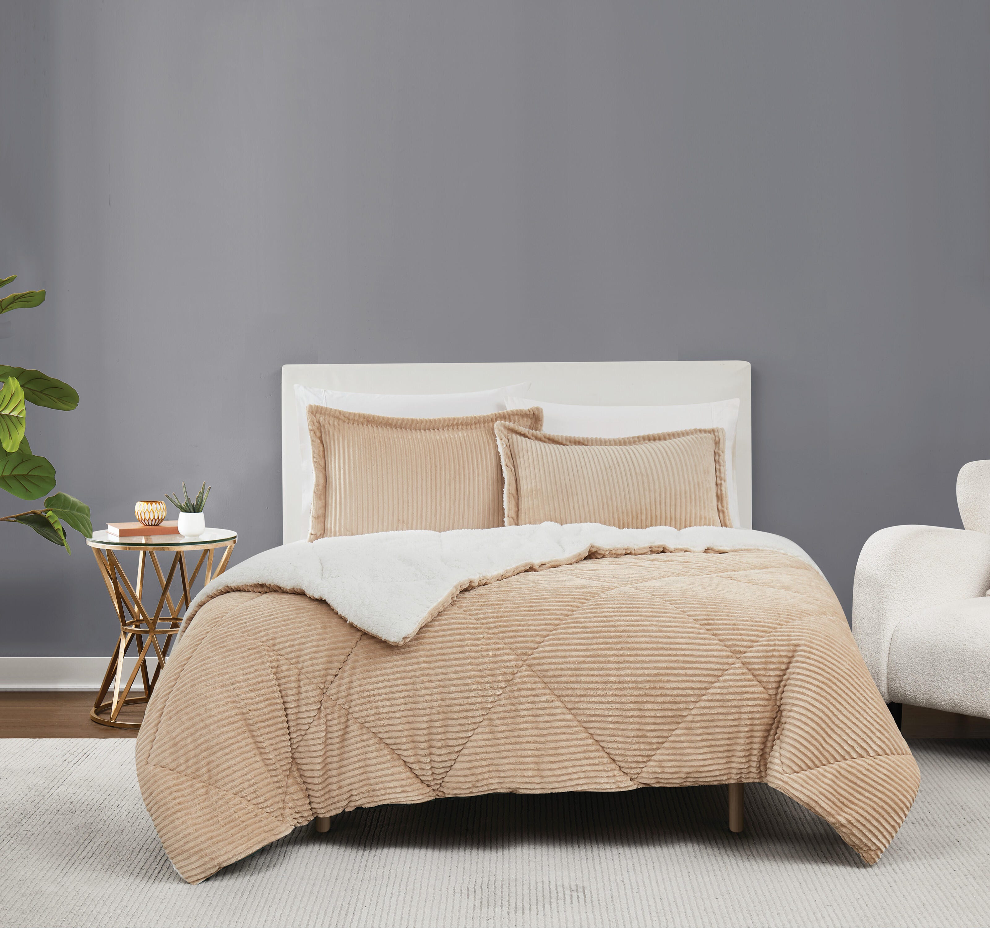 Click here for Brooklyn Loom Corduroy Plush 3-Piece King Comforte... prices