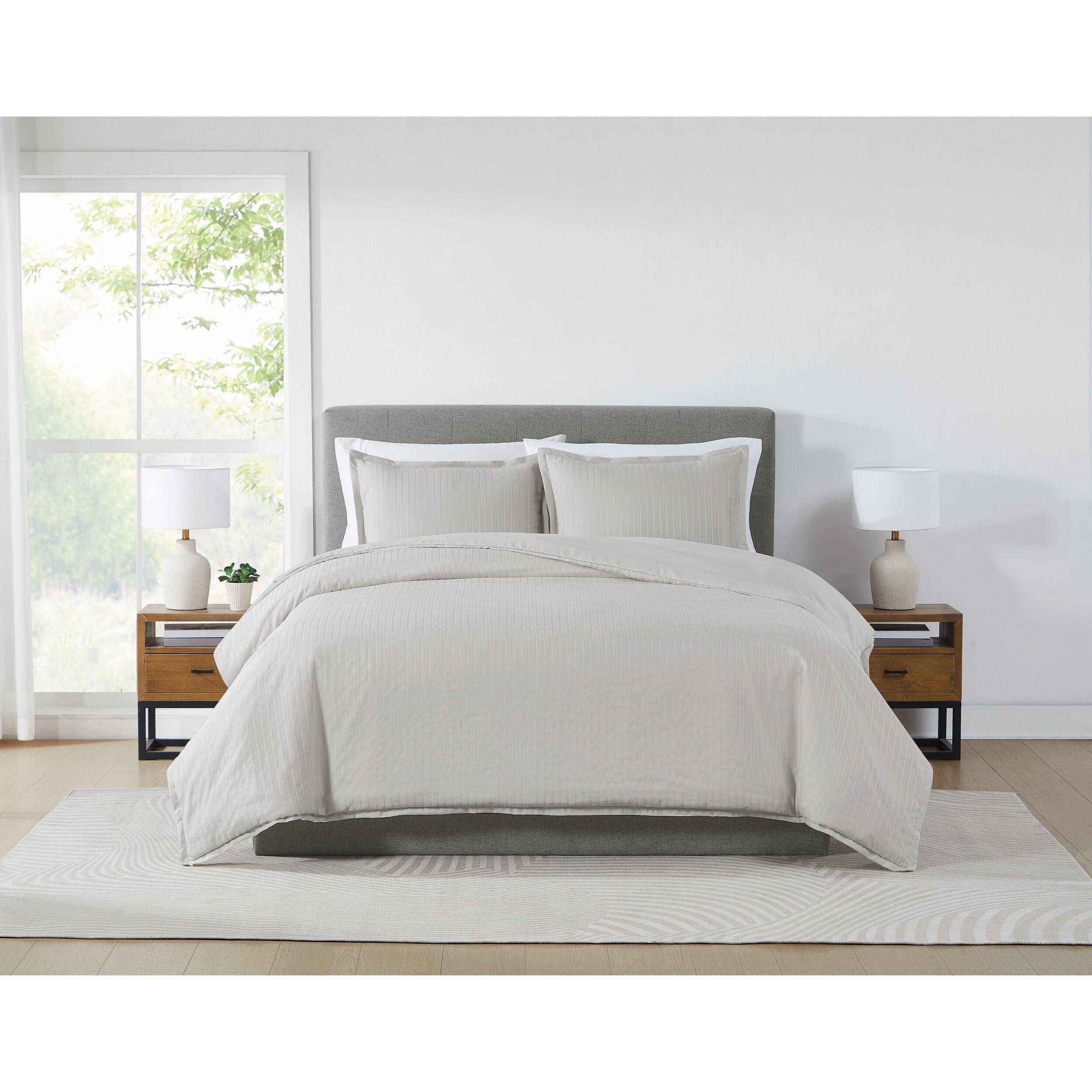 Click here for Royal Velvet Olivia 3-Piece King Duvet Set  Gray prices