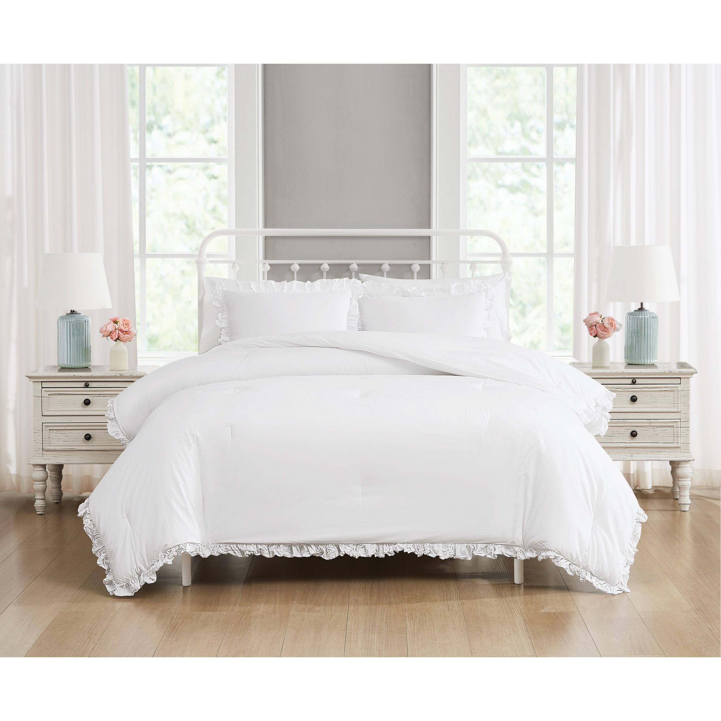 Click here for Farmhouse 2-Piece Twin Comforter Set  White prices