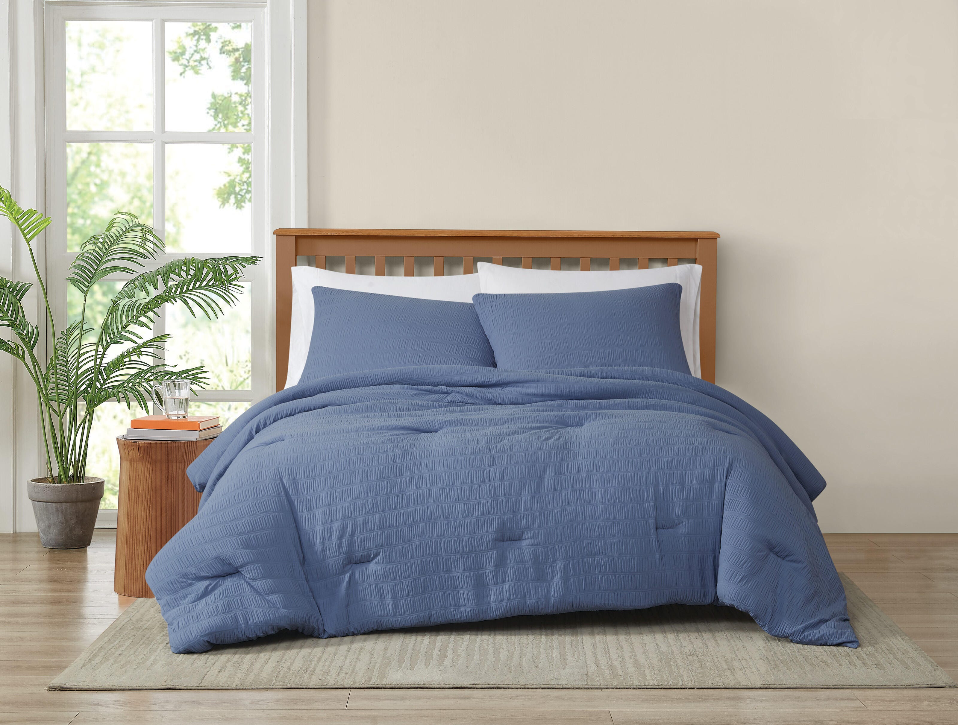 Click here for Truly Soft Crinkle 3-Piece Full/Queen Comforter Se... prices