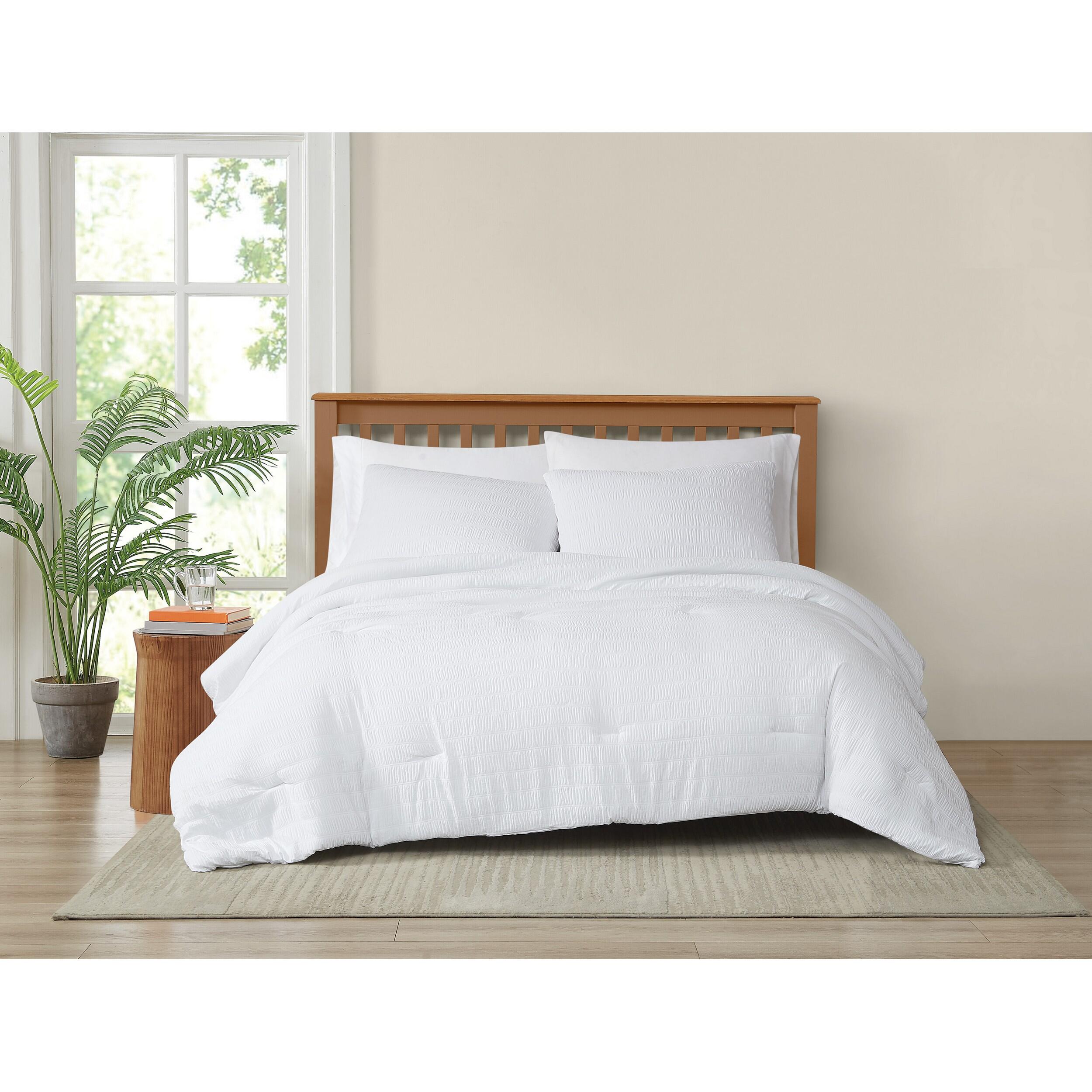 Click here for Truly Soft Crinkle 3-Piece Full/Queen Comforter Se... prices