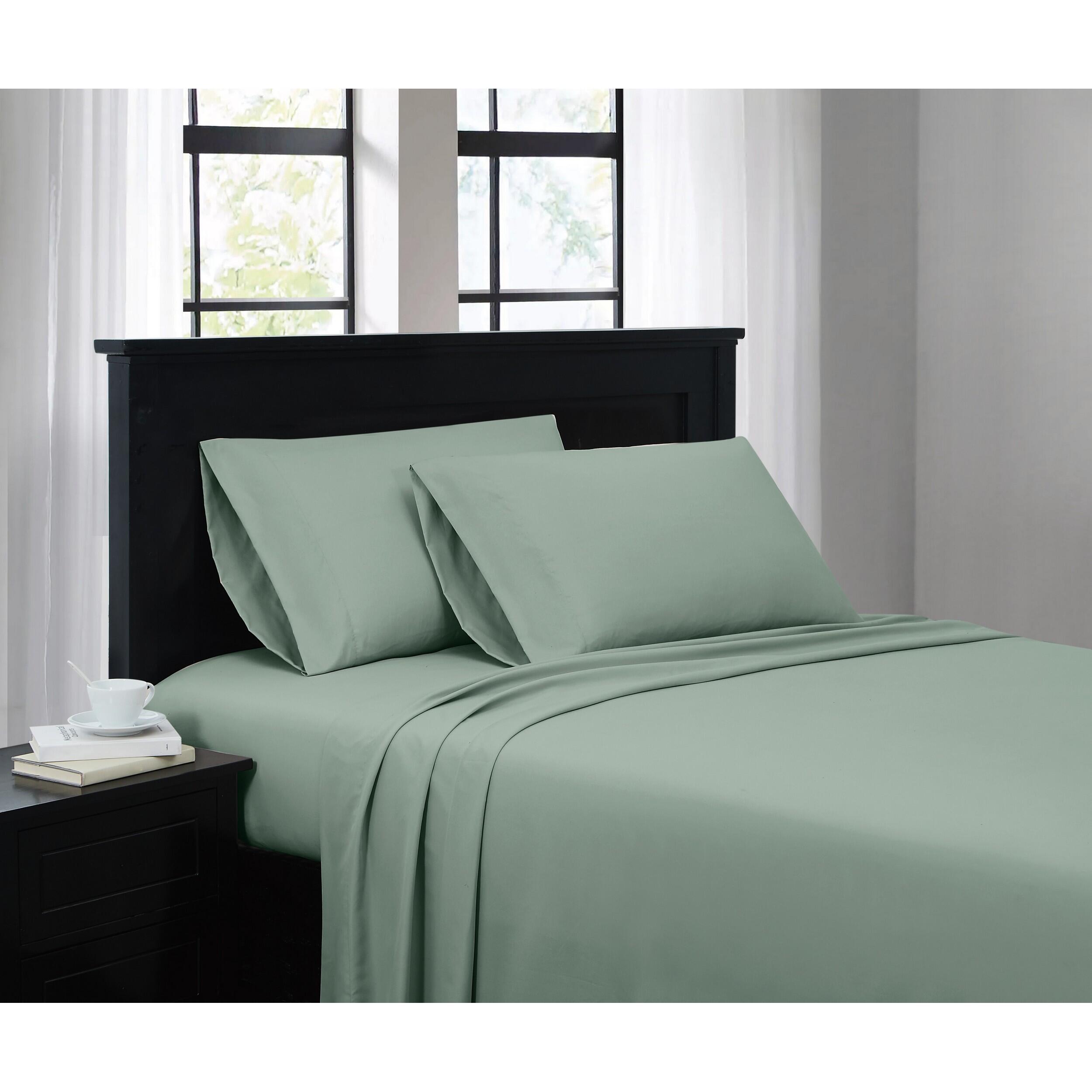 Click here for Truly Soft 3-Piece King Sheet Set  Green prices