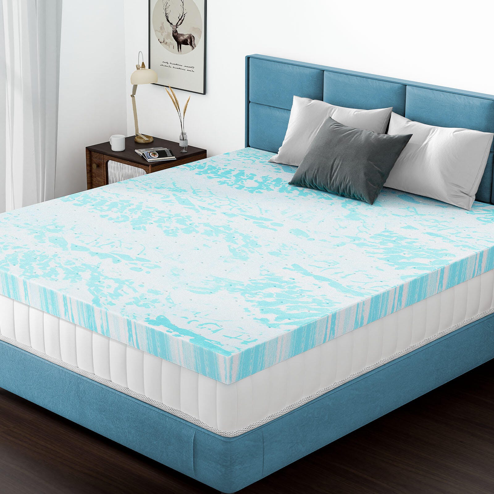Click here for Dovelina Zenyra Queen Memory Foam 2 Mattress Toppe... prices