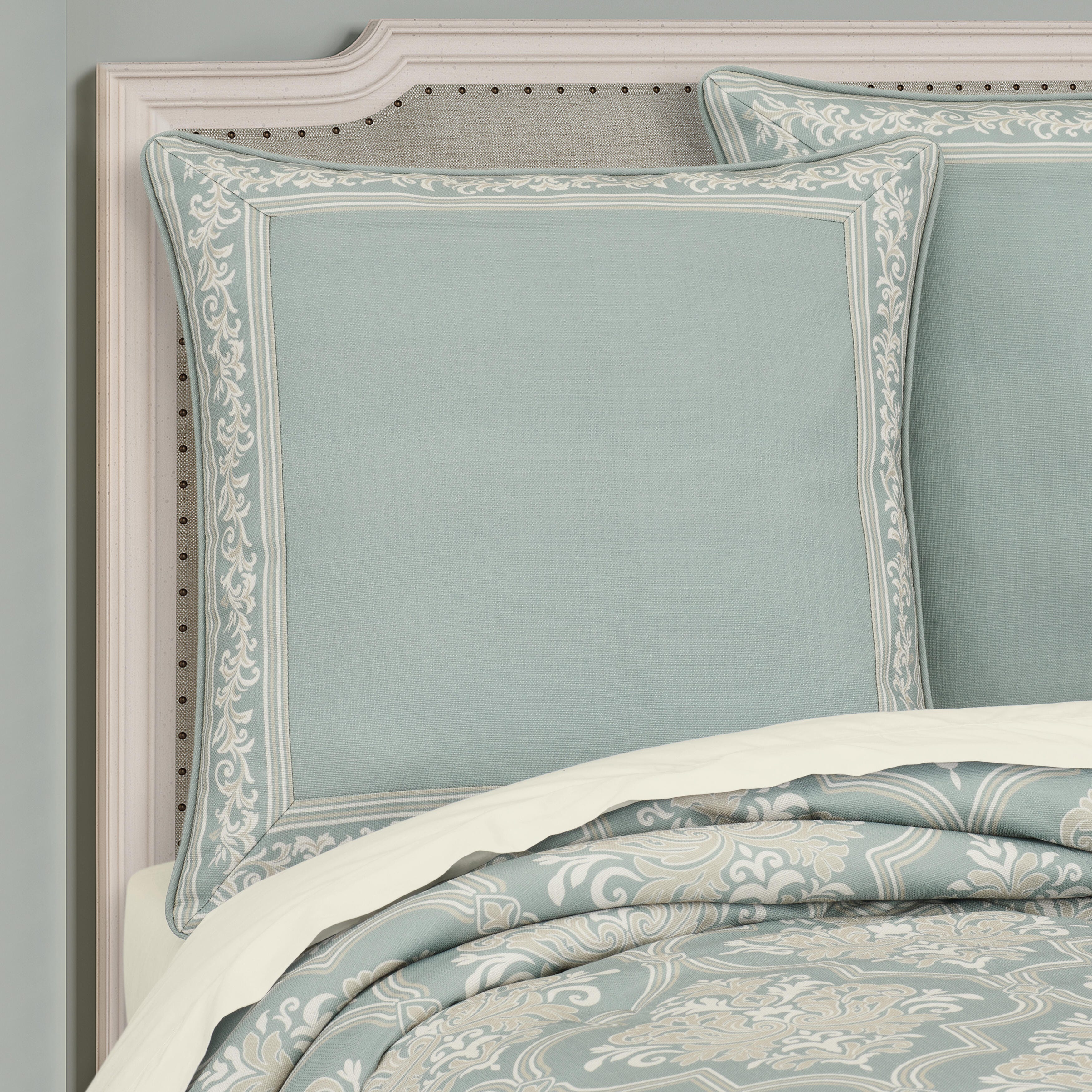Click here for Royal Court Tranquility Euro Sham  Aqua prices