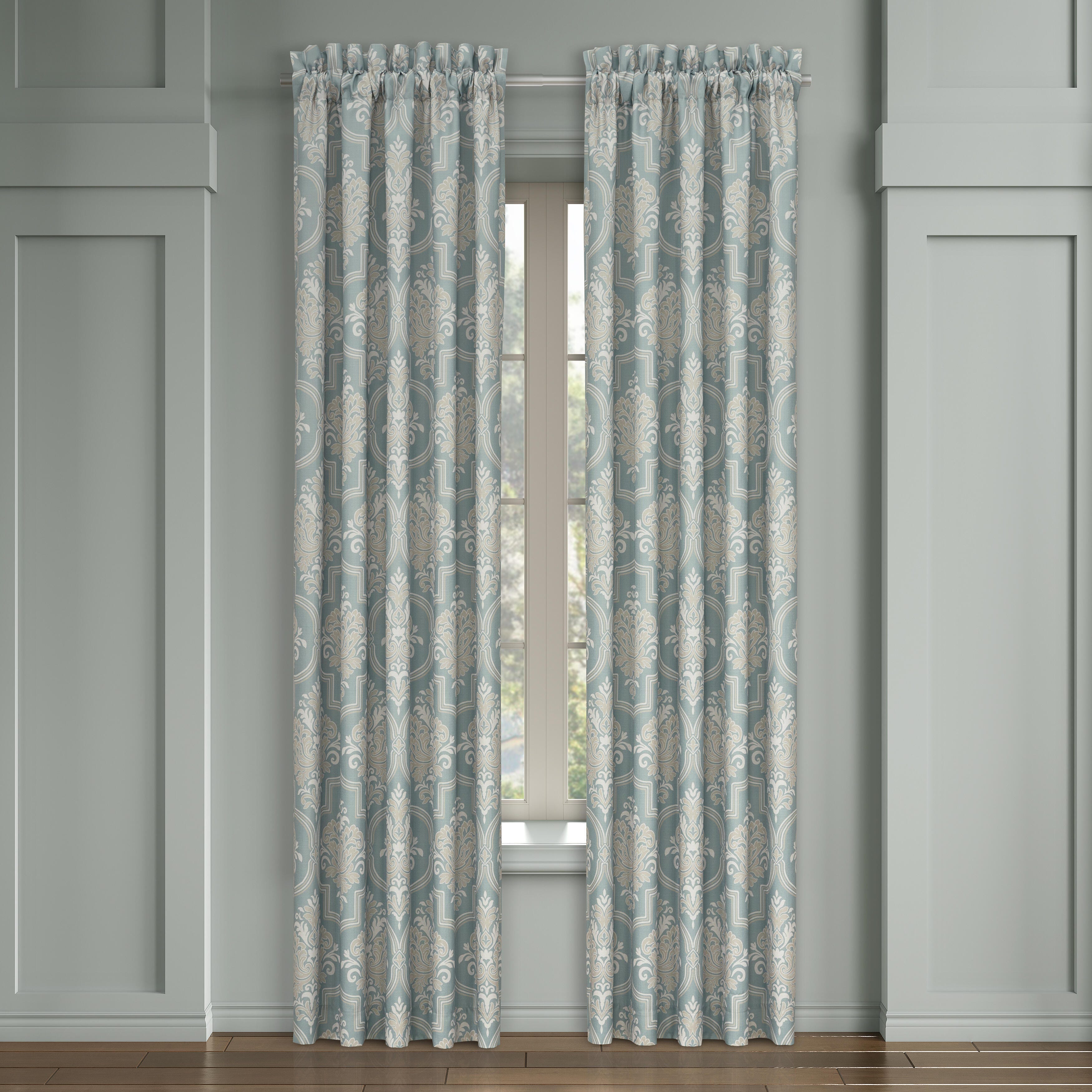 Click here for Royal Court Tranquility Window Panel Pair  Aqua prices