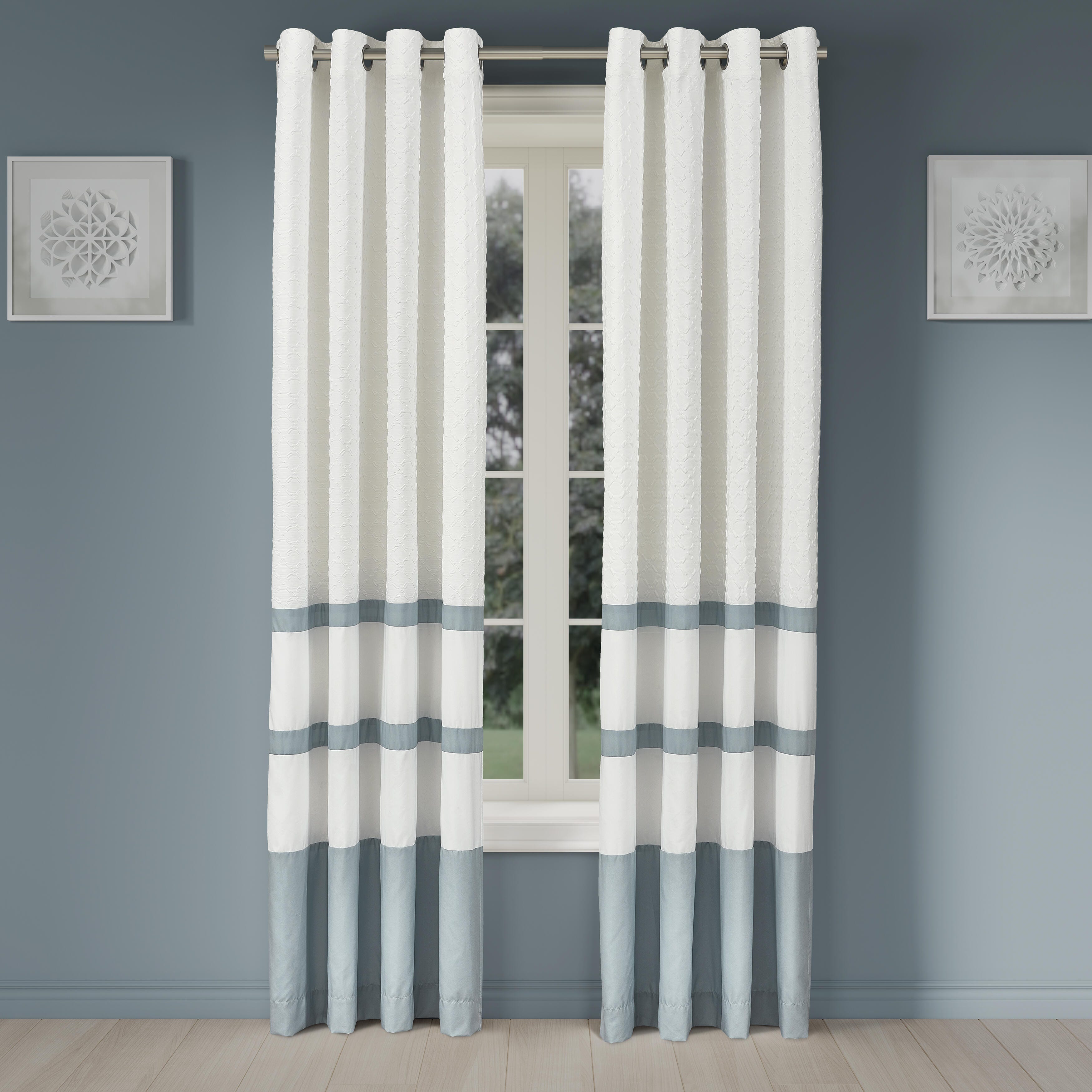 Click here for Royal Court Trilogy Window Panel Pair  Blue prices
