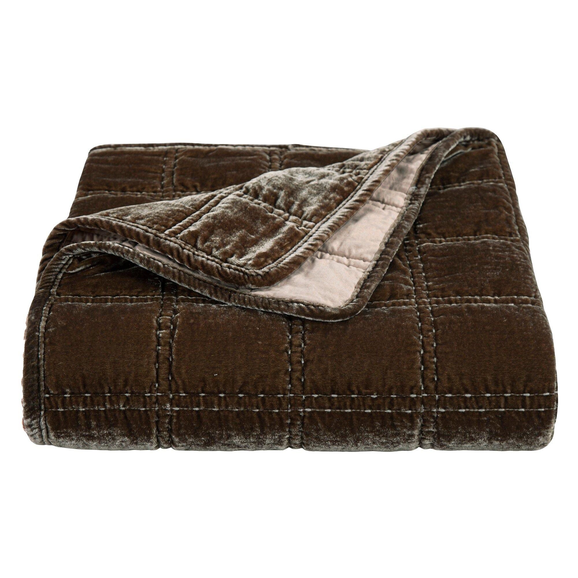 Click here for Ashley Luxe Quilted Plush Throw  Green Ochre prices