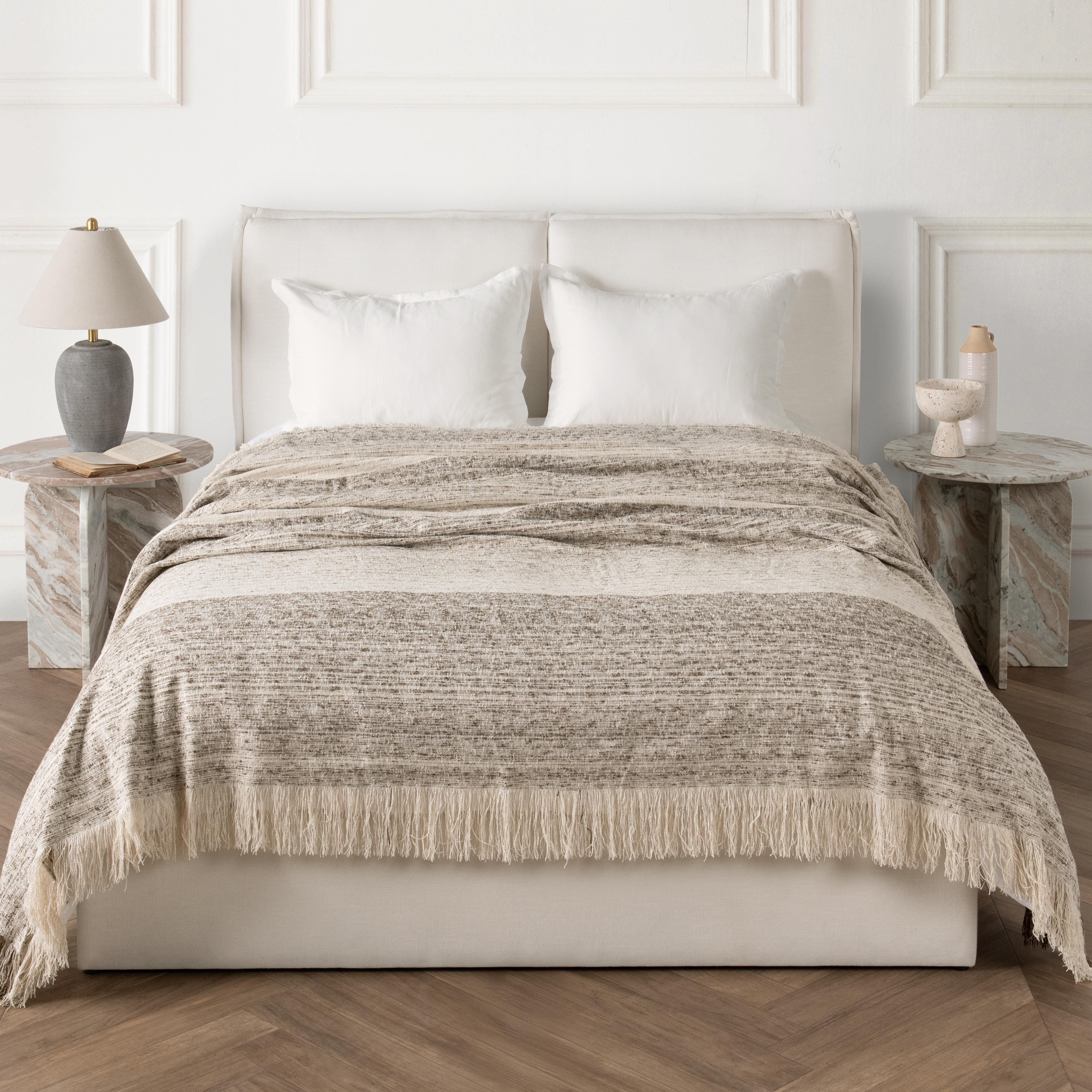 Click here for Ashley Luxe Ombre Throw Blanket  Brown prices