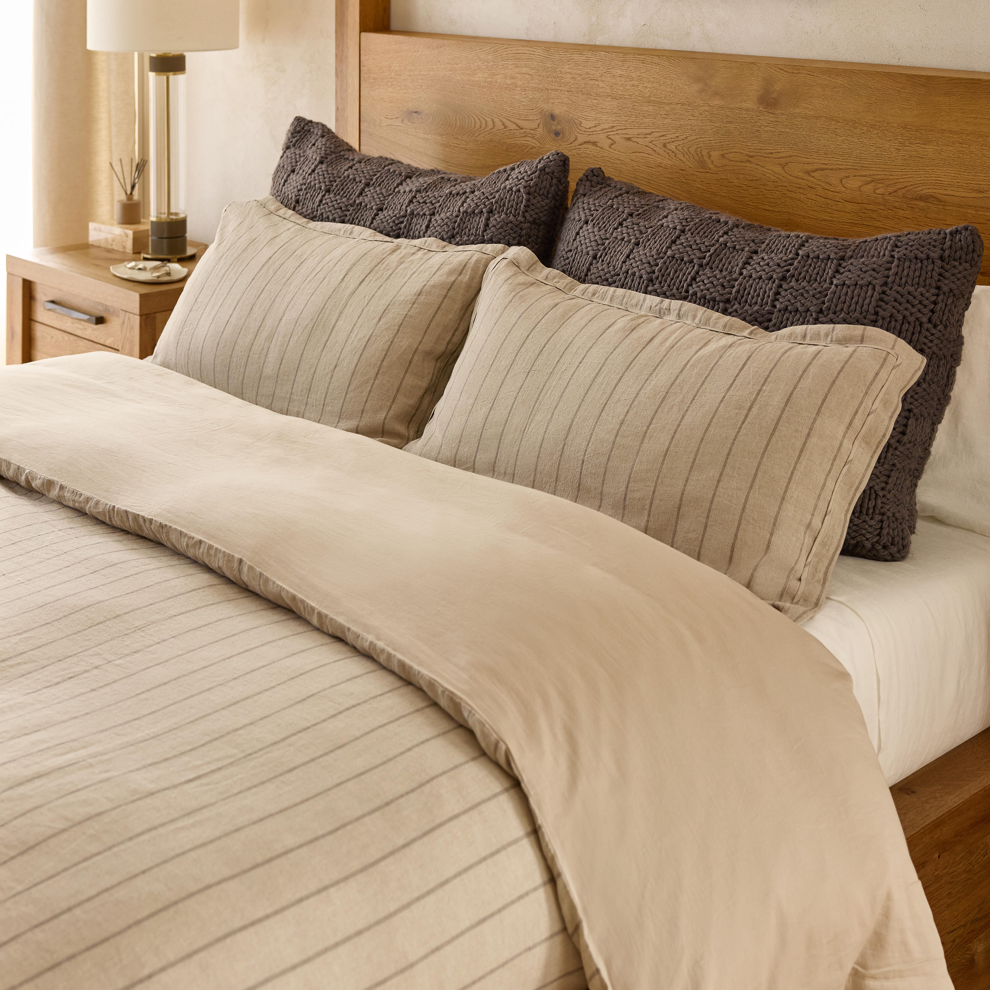 Click here for Ashley Luxe King Belgian Linen Duvet Cover & Sham... prices
