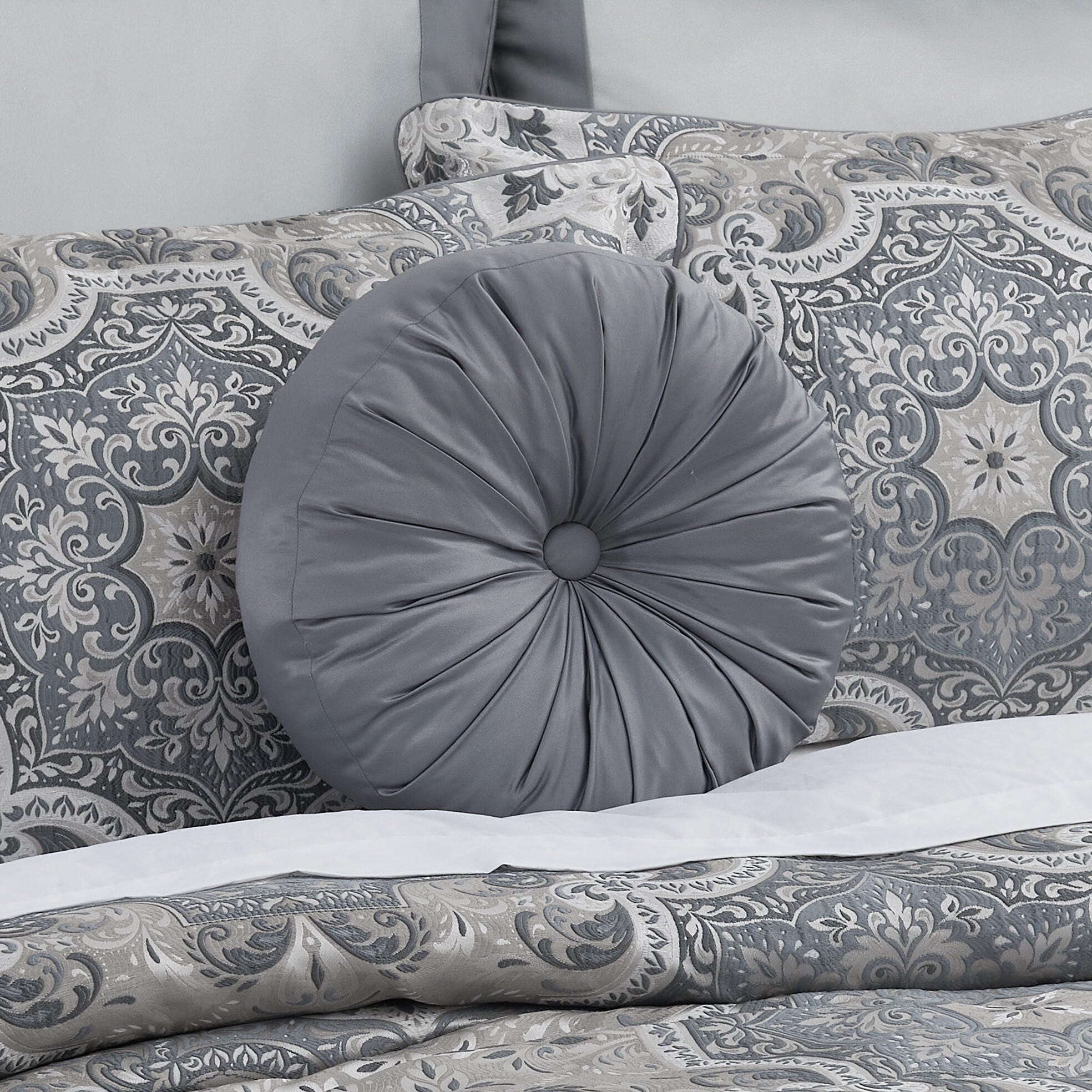 Click here for Royal Court Lisbon Round Decorative Throw Pillow... prices