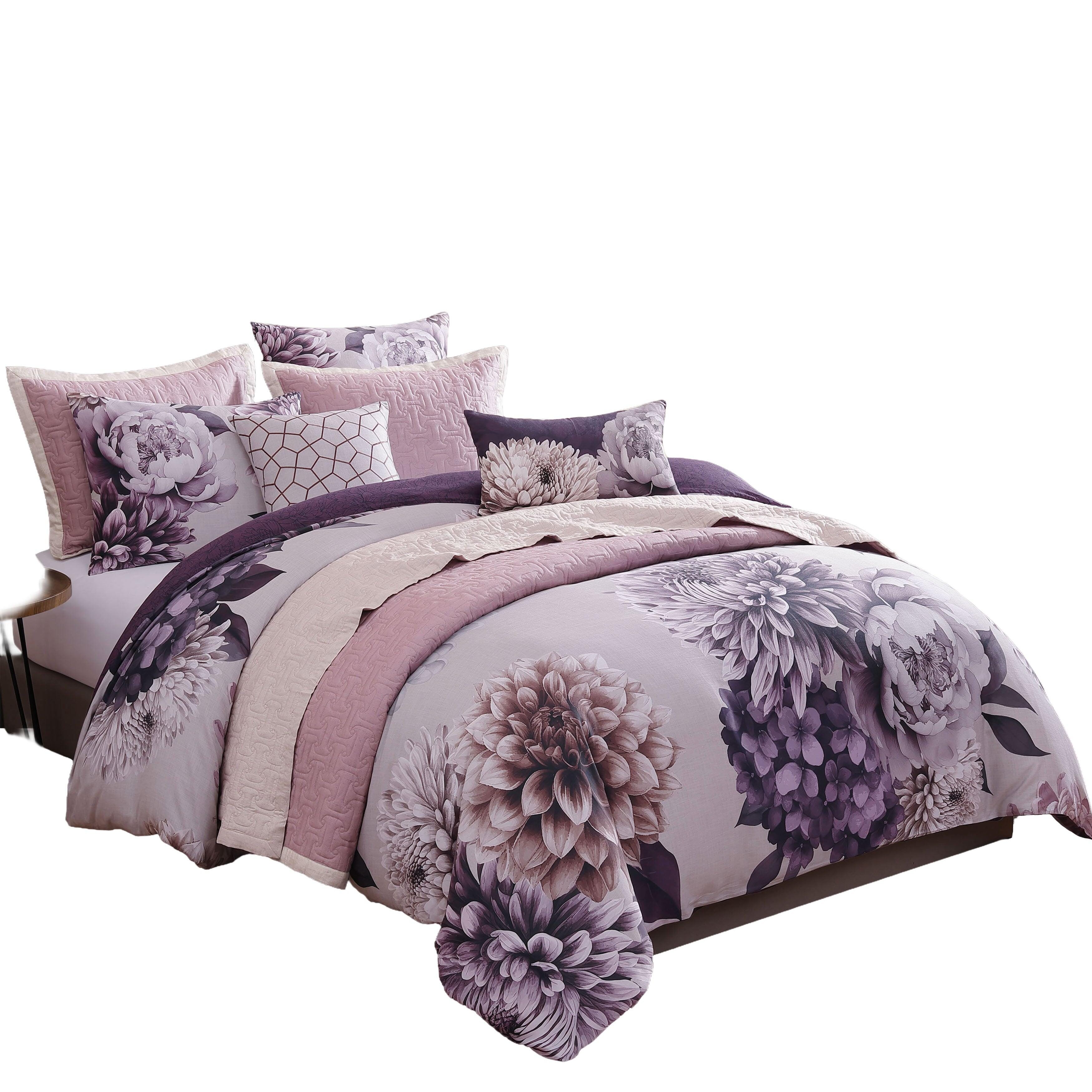 Click here for Bebejan Plum 8 Piece King Comforter Set  Purple prices