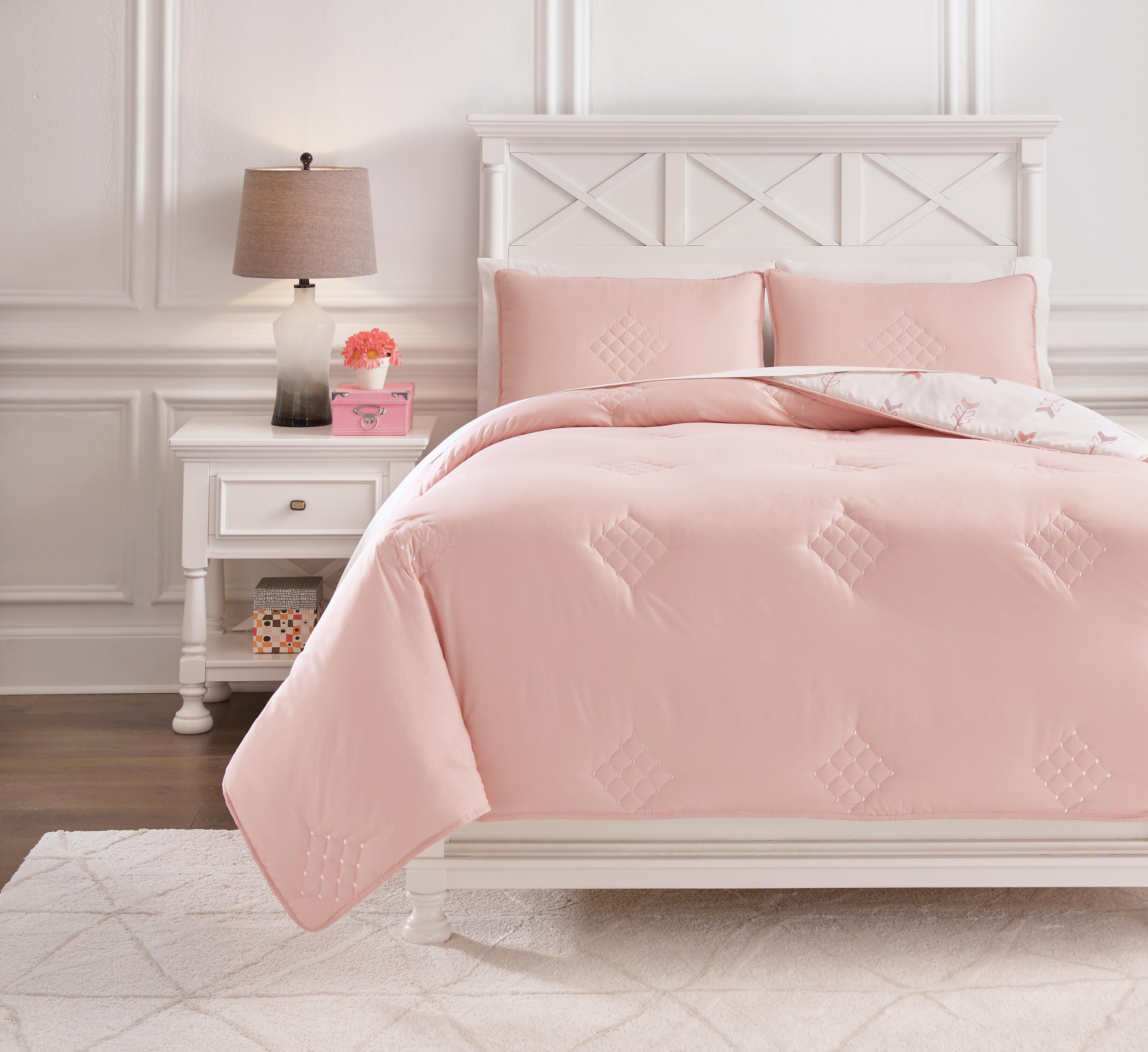 Click here for Lexann Full Comforter Set  Pink/White/Gray prices