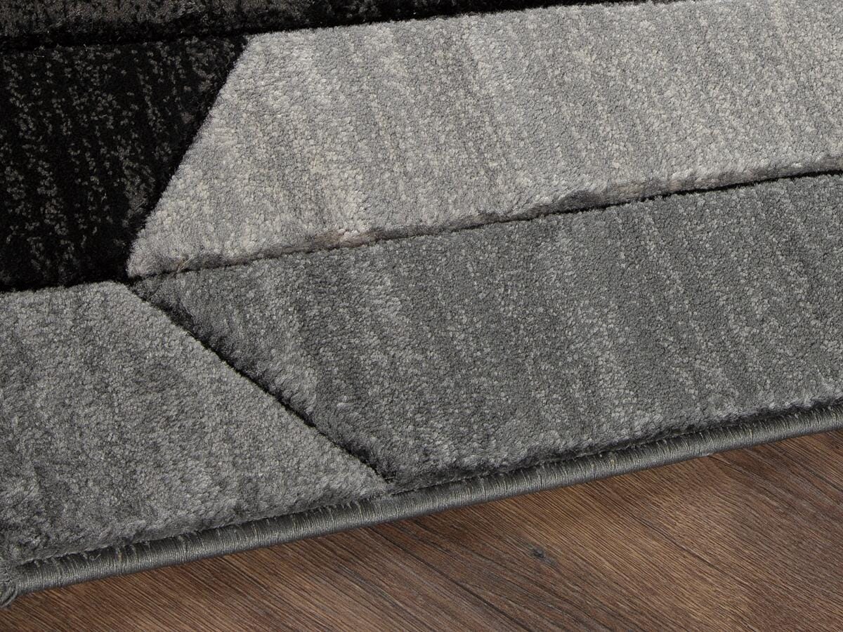 Click here for Chayse 5 x 67 Rug  Black/Gray prices
