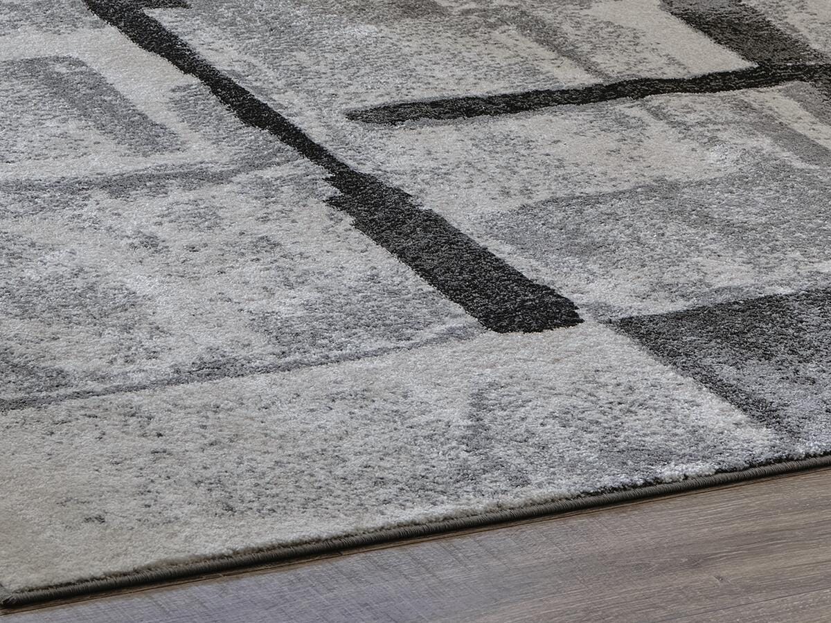 Click here for Brycebourne 53 x 77 Rug  Black/Cream/Gray prices