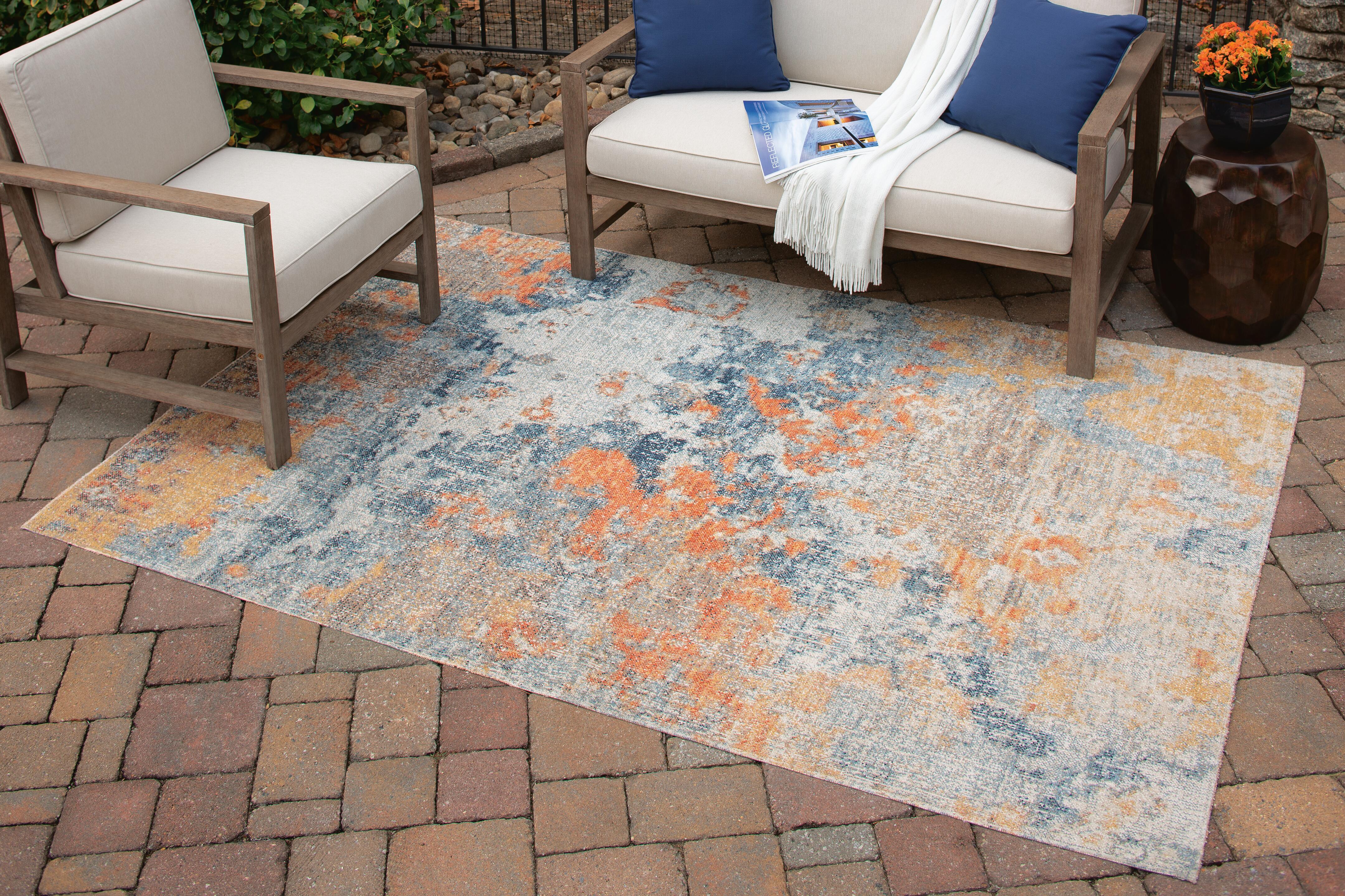 Click here for Wraylen 710 x 10 Indoor/Outdoor Rug  Multi prices