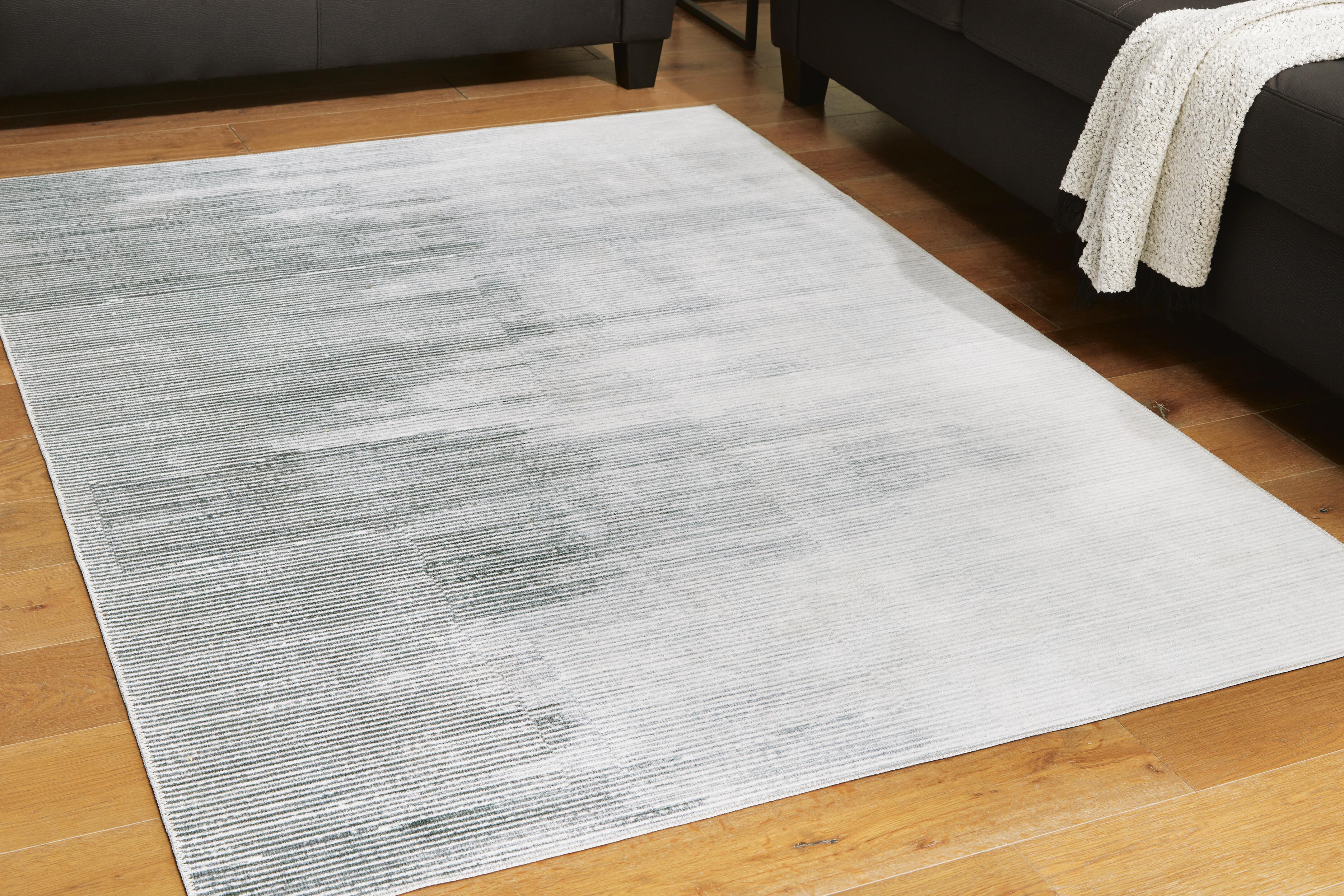 Click here for Milset Washable 5 x 7 Rug  Black/White/Gray prices