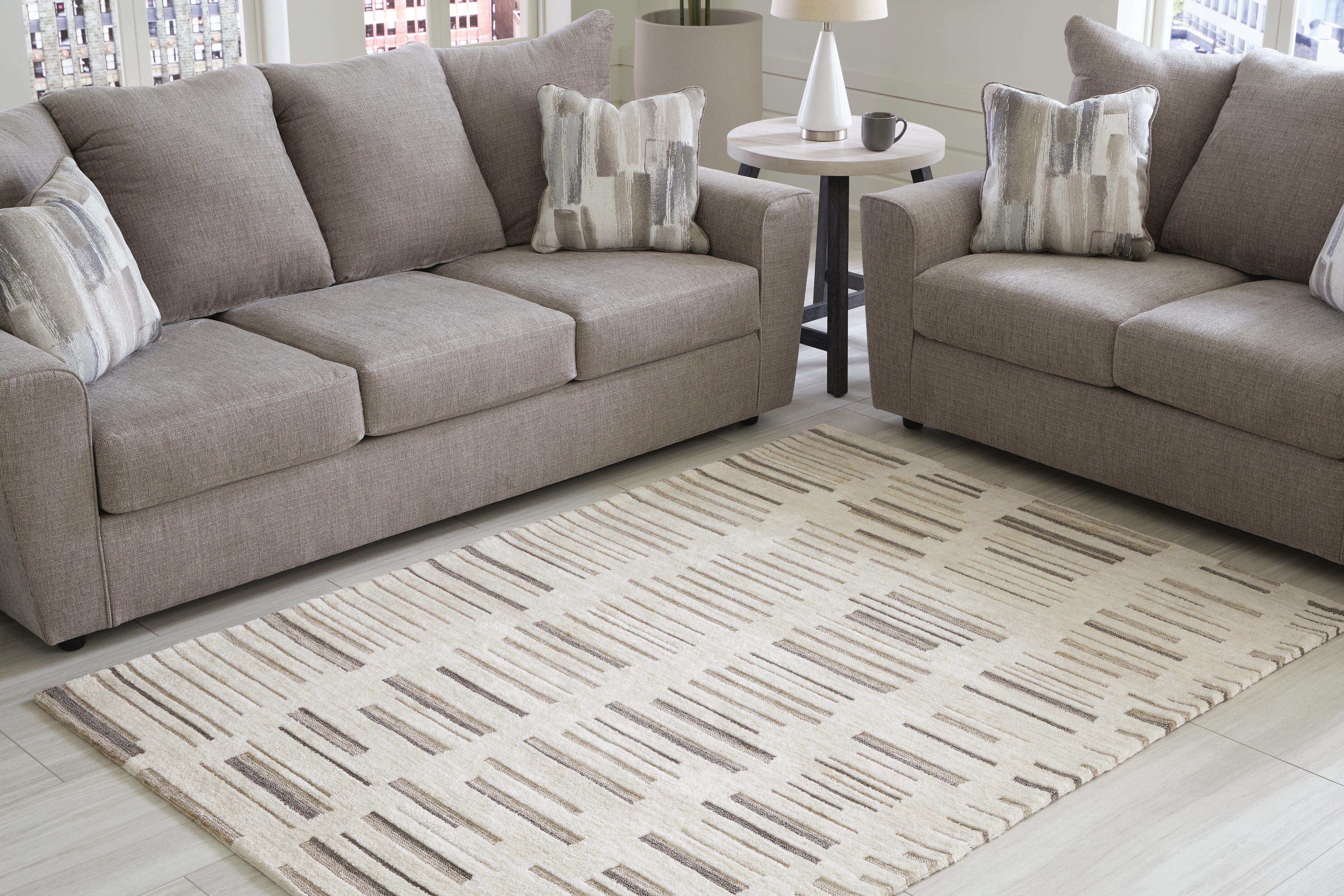 Click here for Leesdale 5 x 7 Rug  Ivory/Brown/Black prices