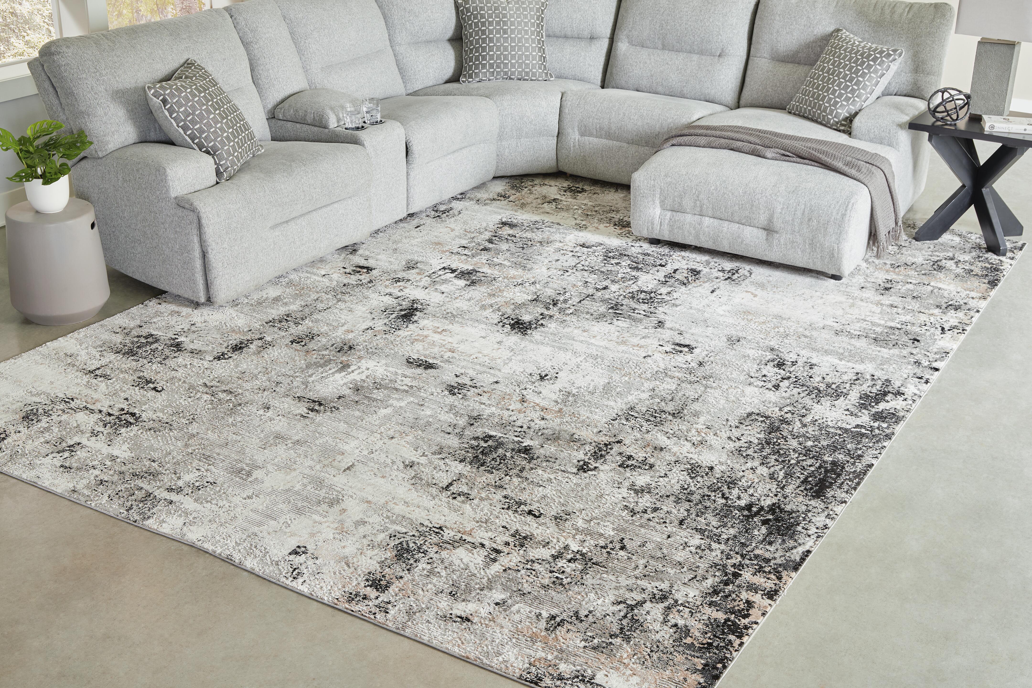 Click here for Langwell 10 x 14 Rug  Black/Gray/White prices