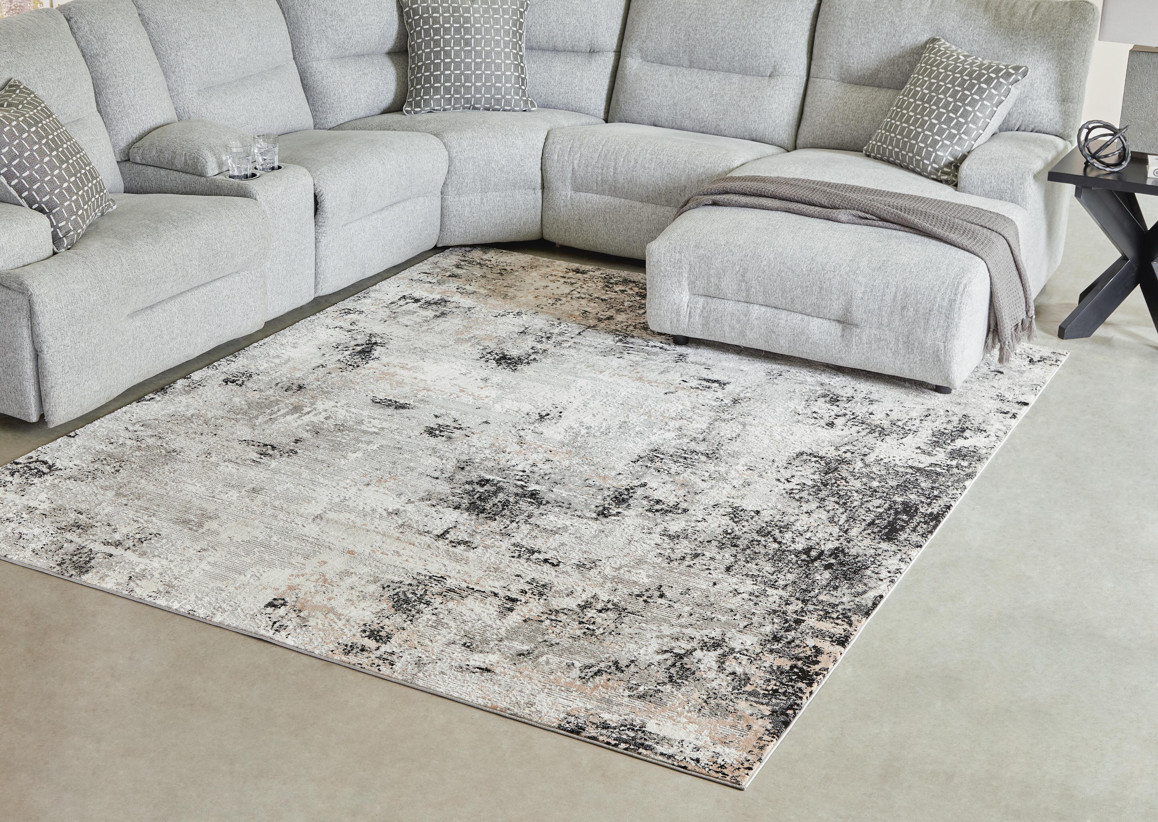 Click here for Langwell 8 x 10 Rug  Black/Gray/White prices