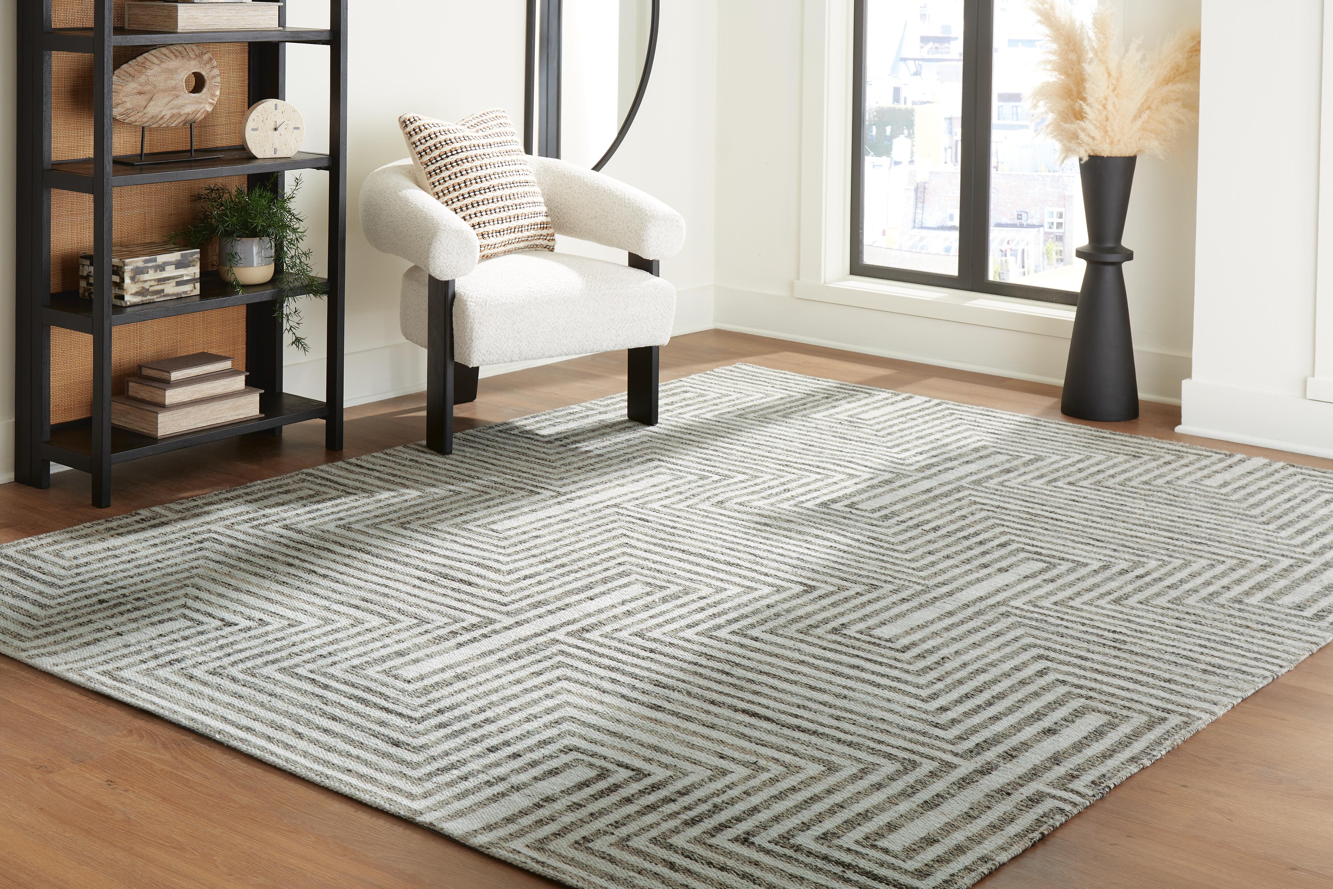 Click here for Jossen 8 x 10 Rug  Ivory/Gray prices