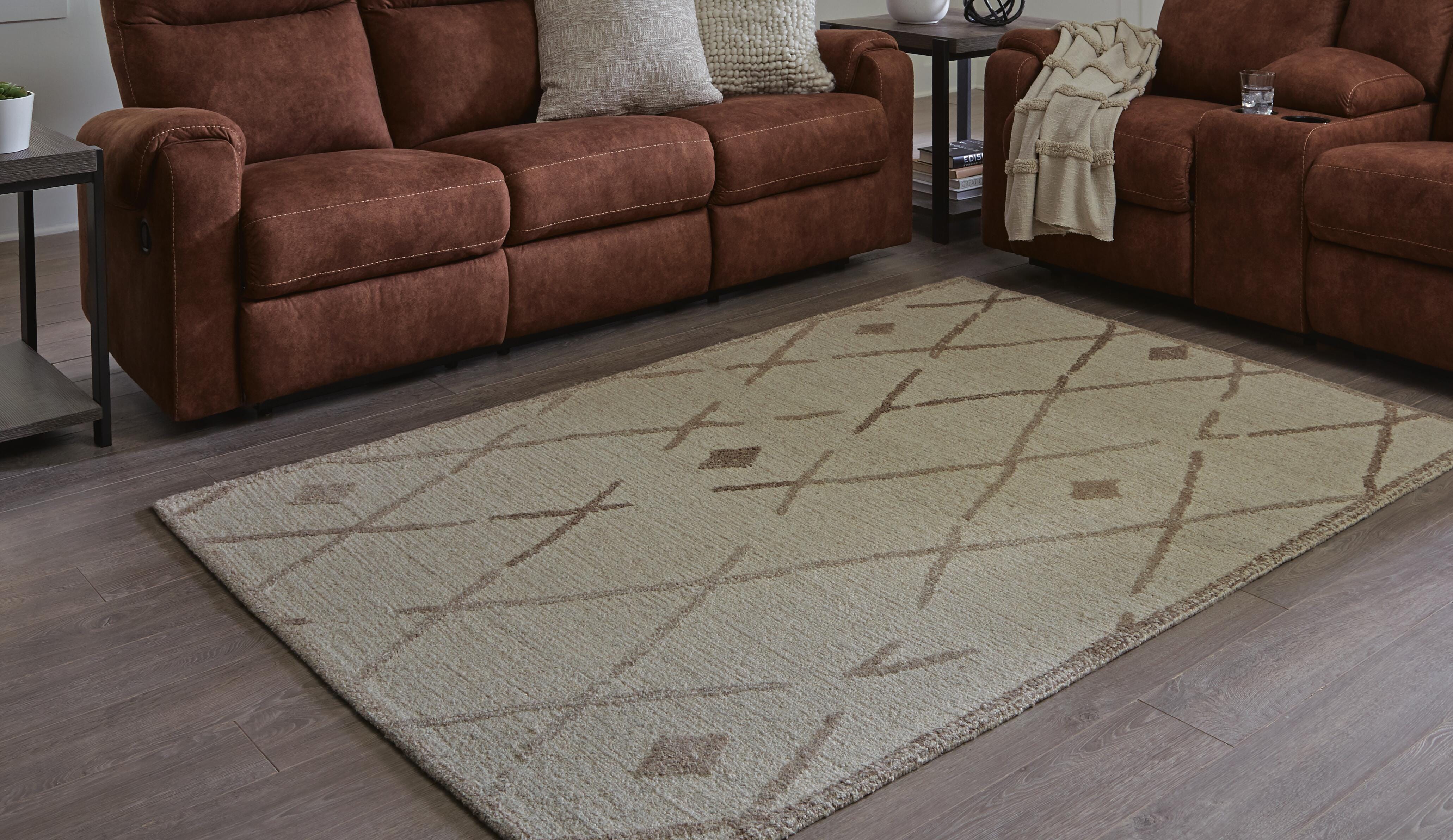 Click here for Guyford 5 x 7 Rug  Beige/Brown prices