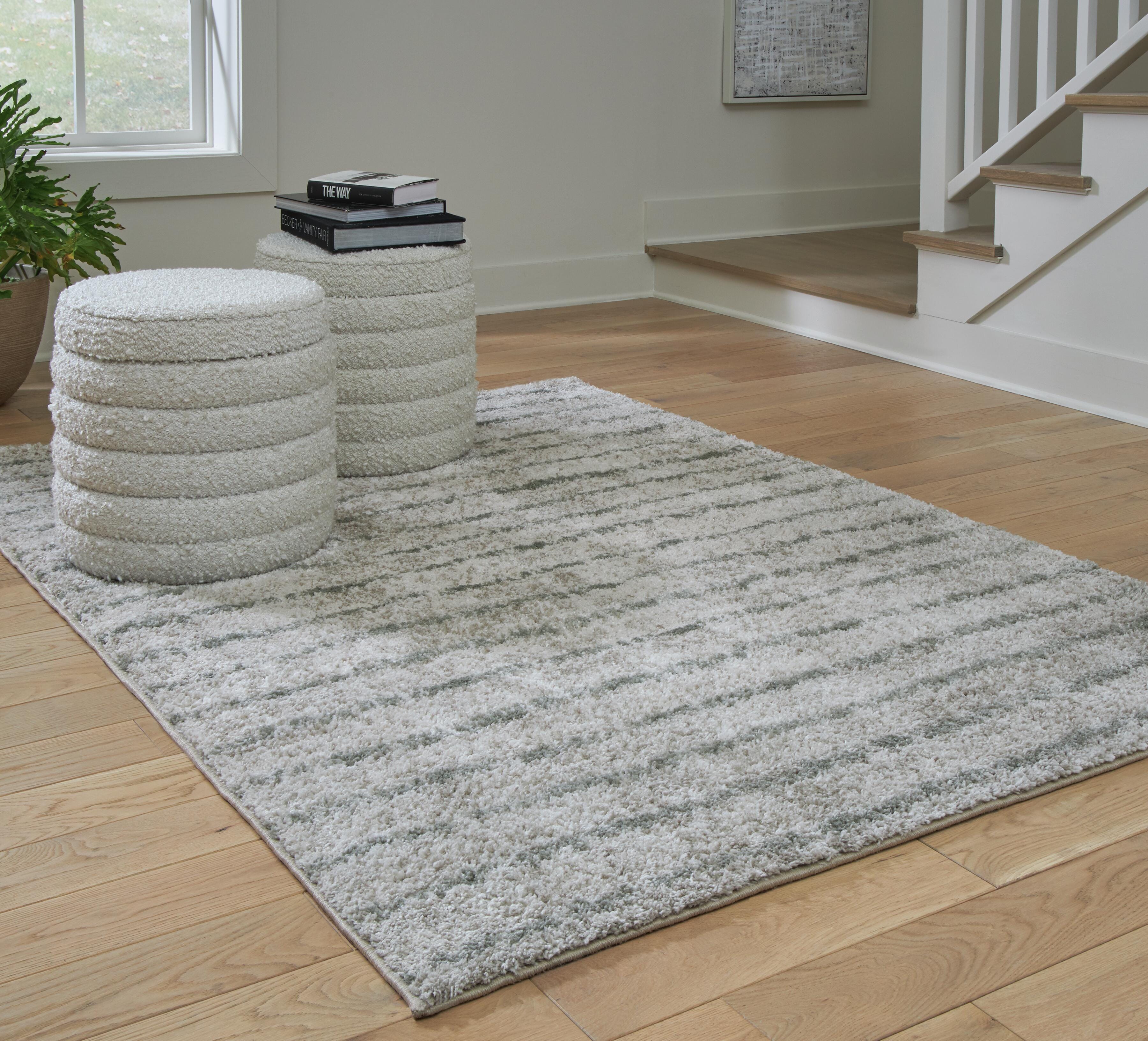 Click here for Laddway 5 x 7 Rug  Cream/Green prices