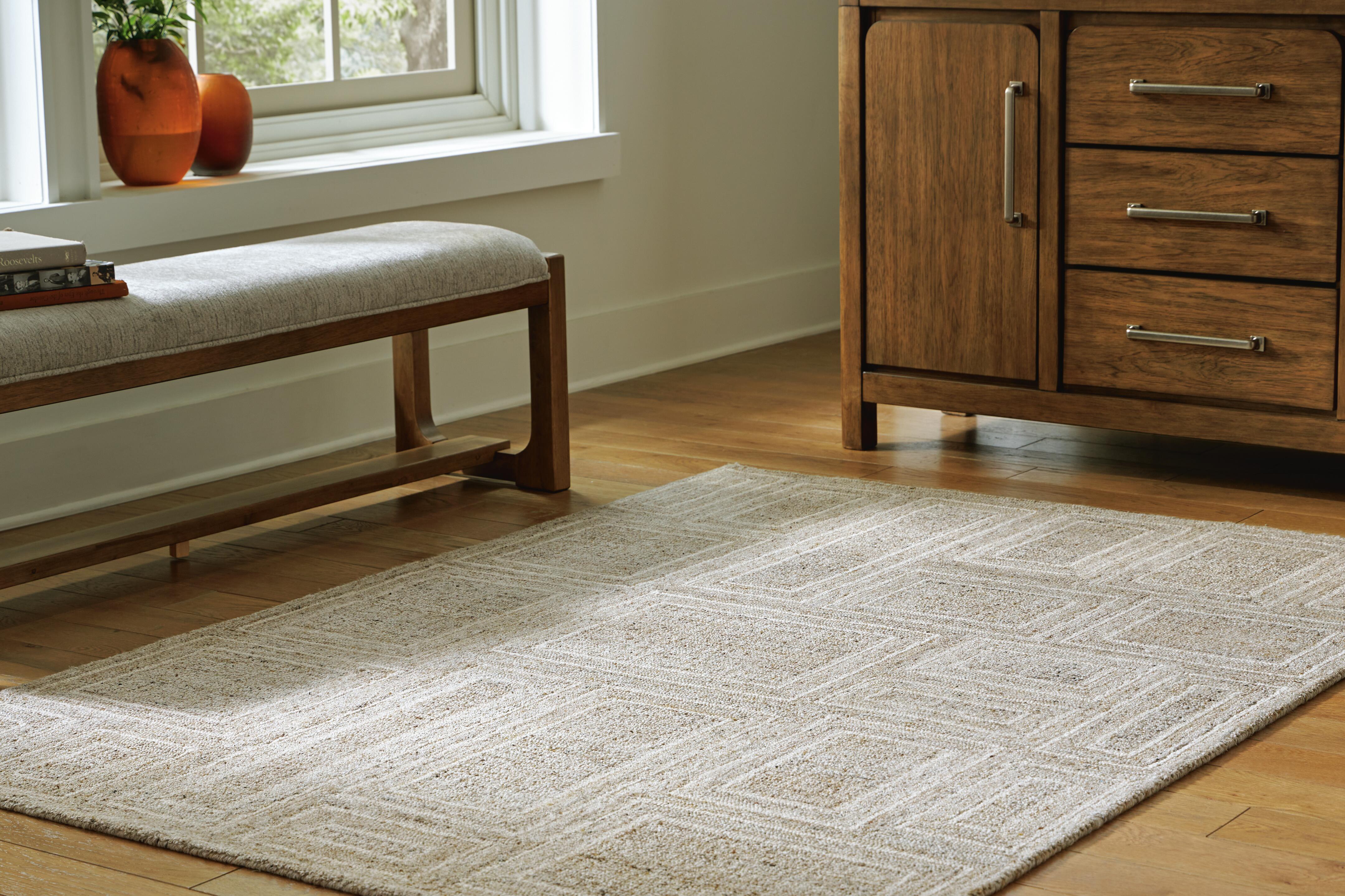 Click here for Brickburgh 5 x 7 Rug  Gray/Ivory/Honey prices