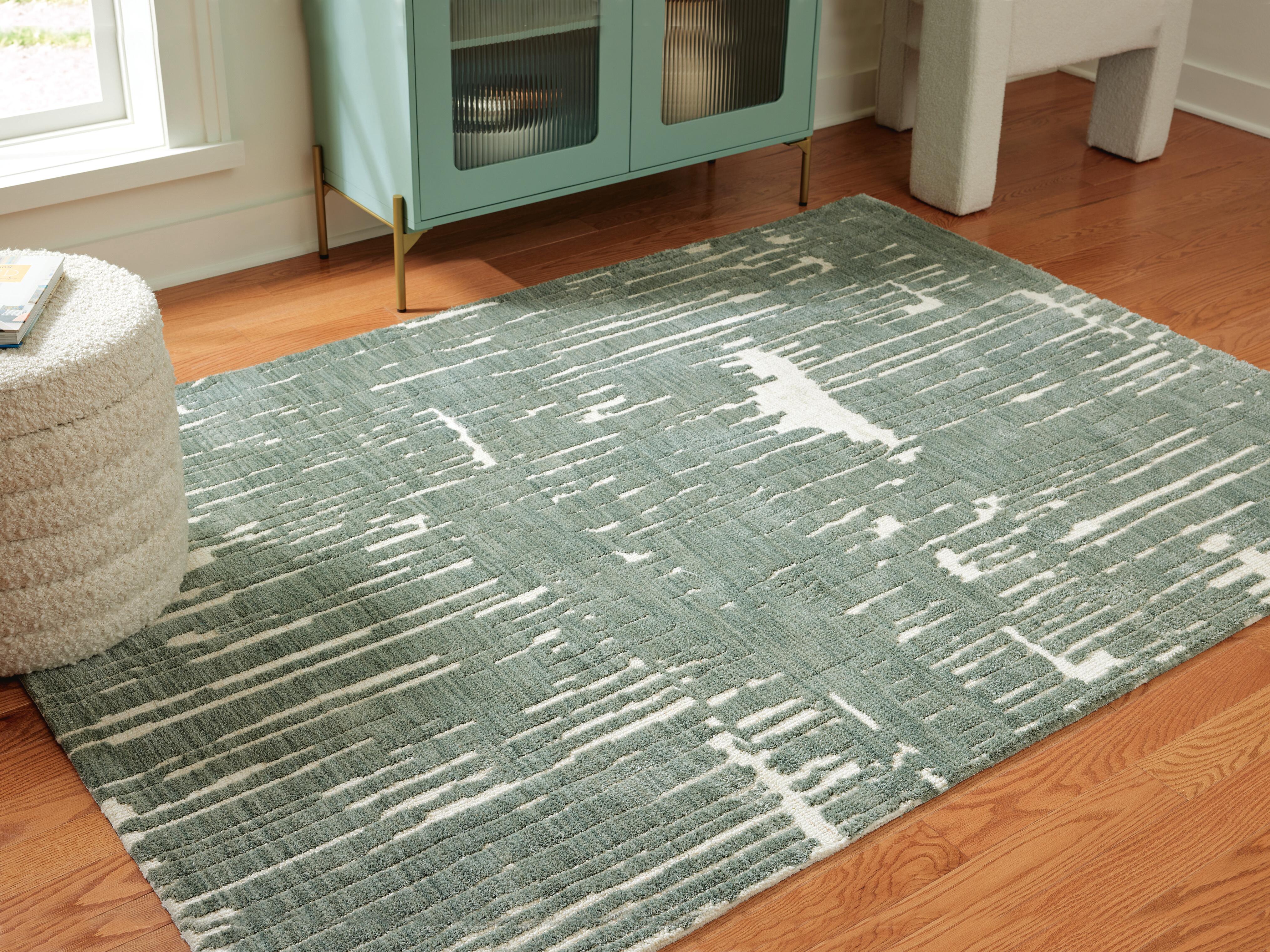 Click here for Cayworth 8 x 10 Rug  Teal/White prices