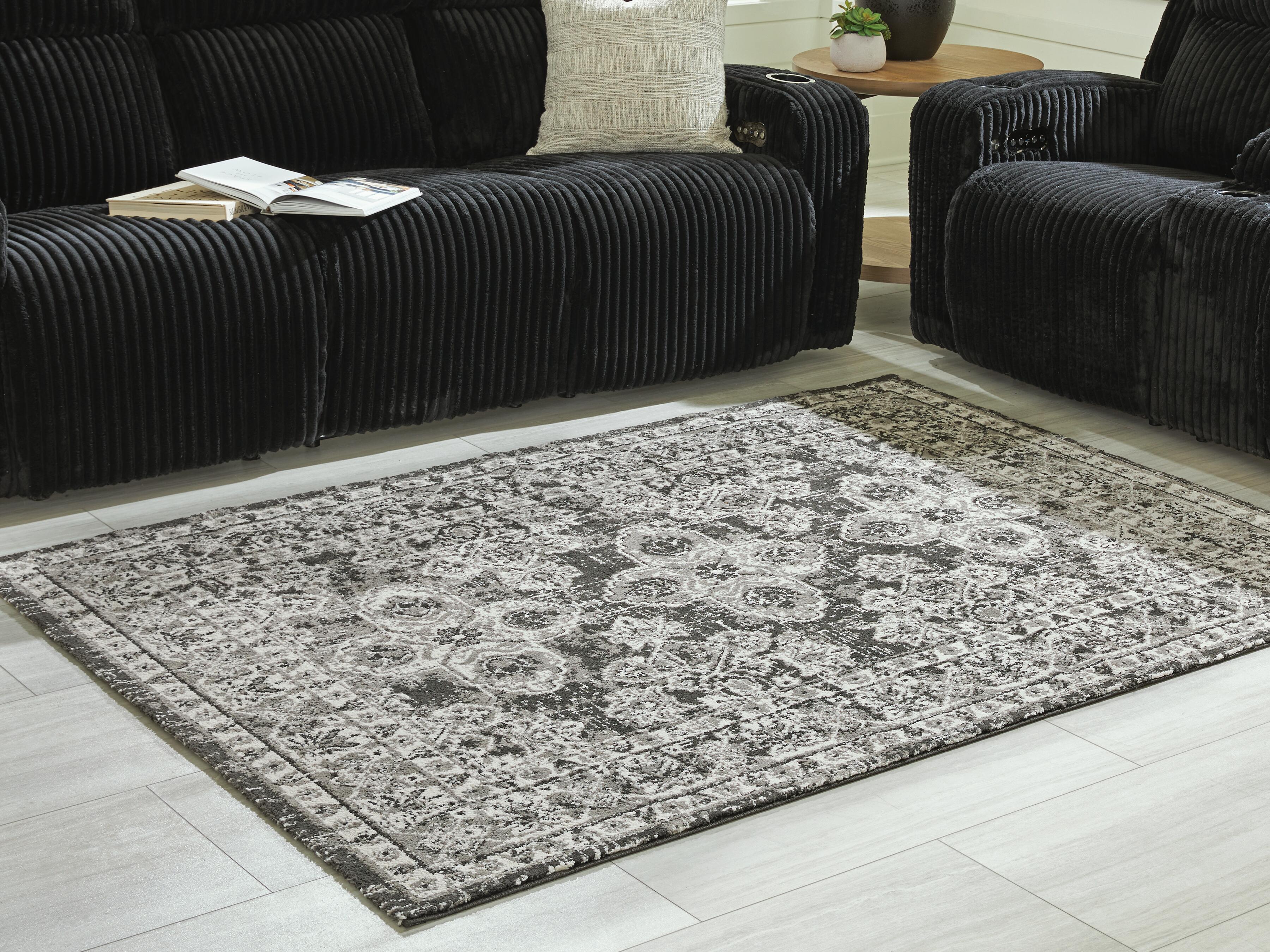 Click here for Glennisman Medium Rug  Black/Gray/Ivory prices