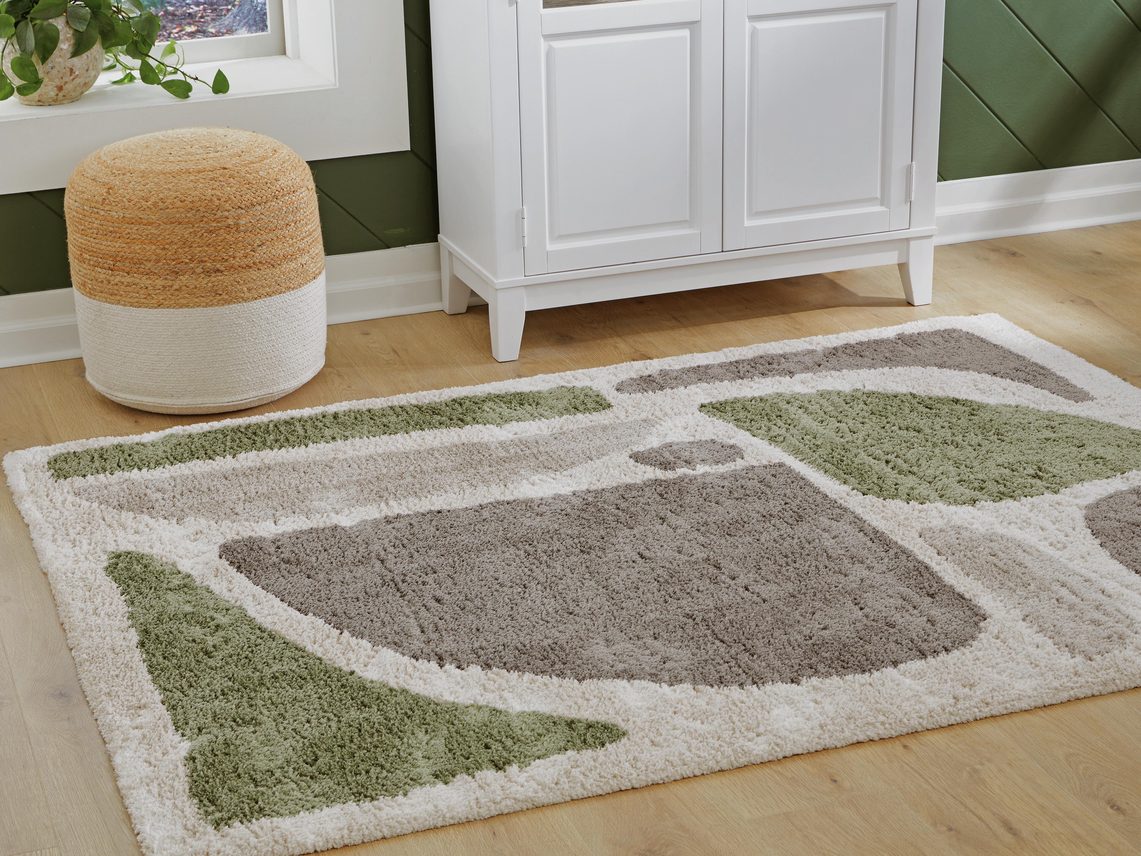 Click here for Anburgh Large Rug  Green/Gray/Ivory prices