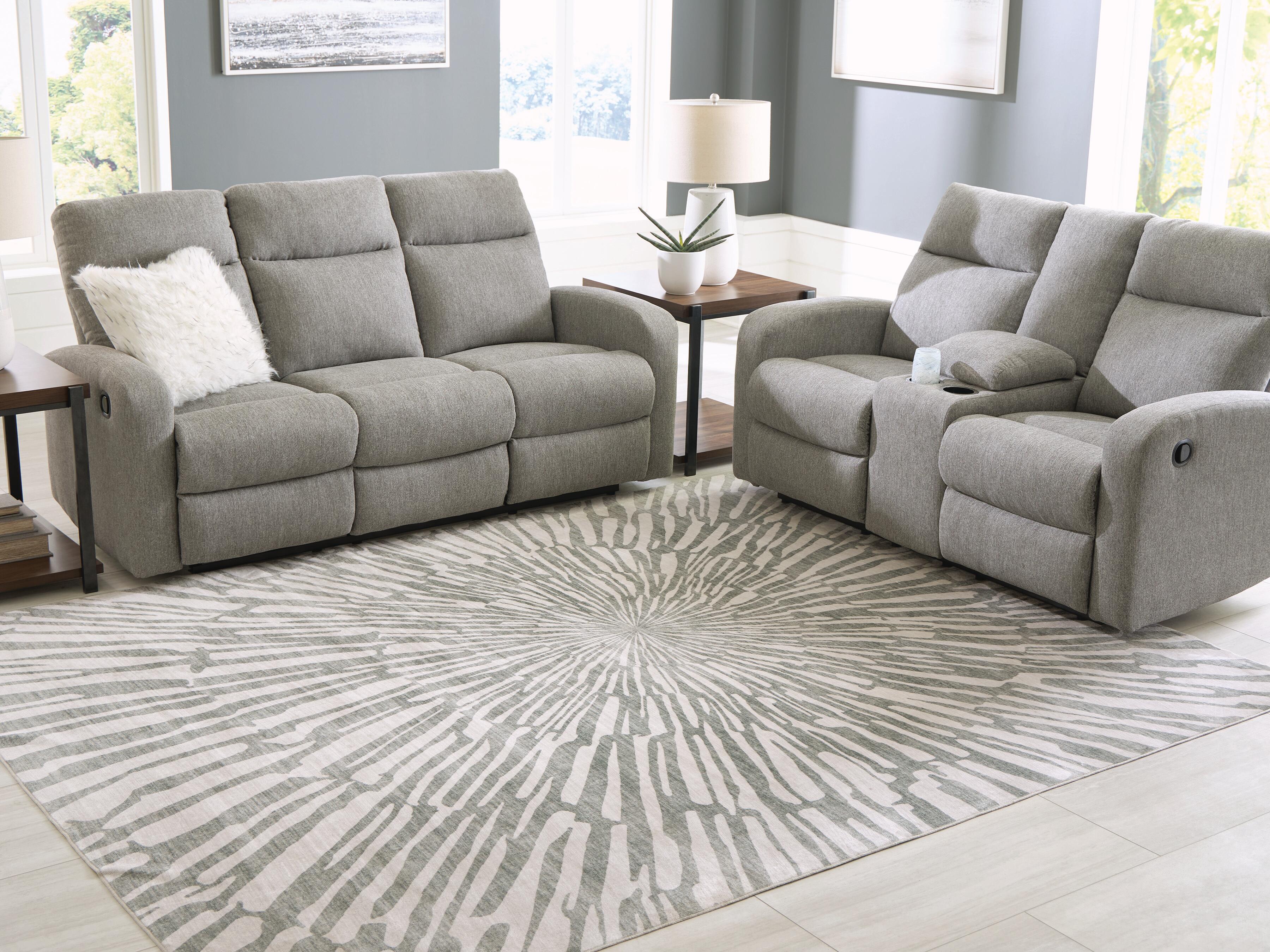 Click here for Verland Washable 76 x 96 Area Rug  Gray/White prices