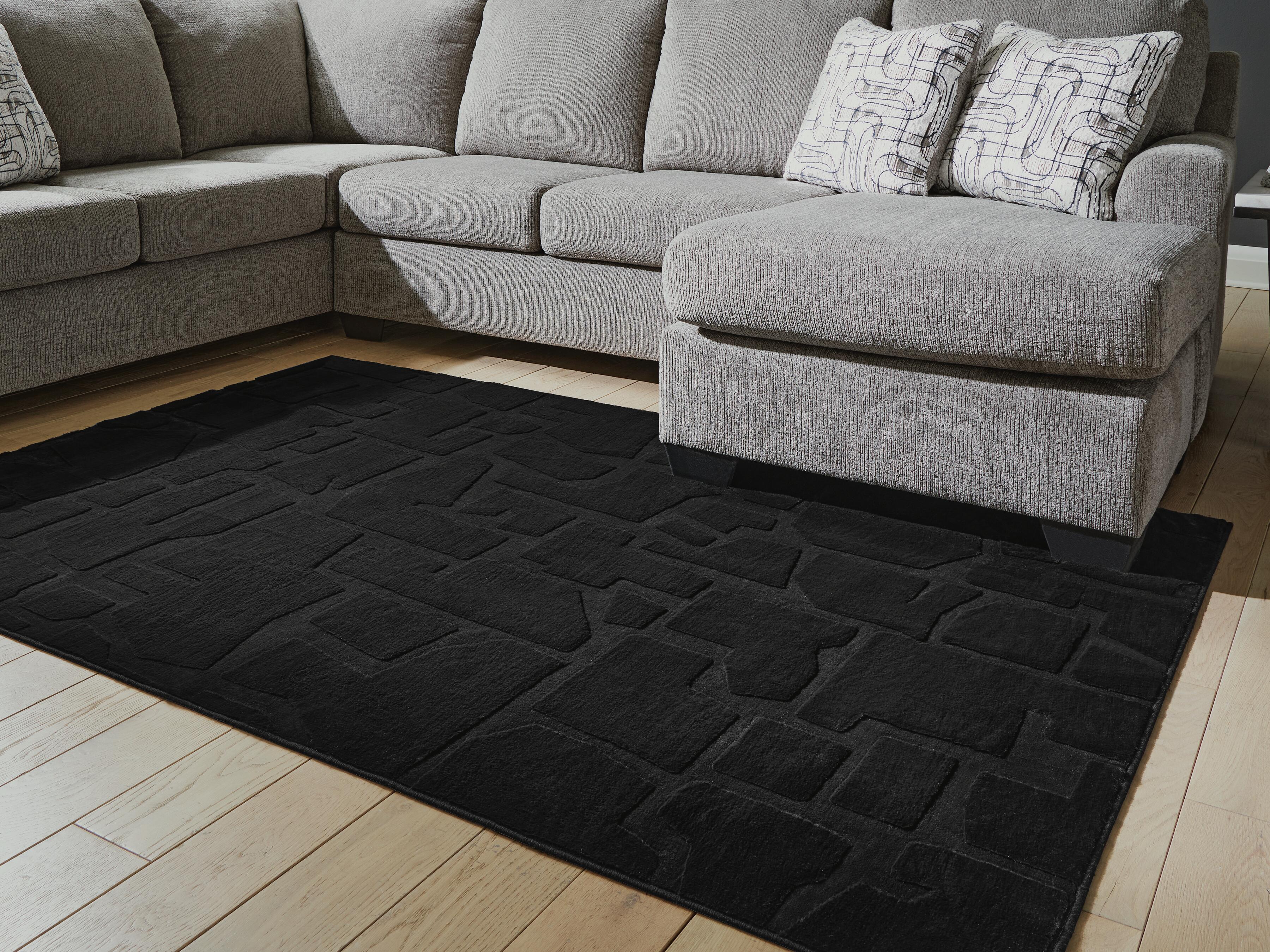 Click here for Gibbswell Washable 5 x 7 Area Rug  Black prices