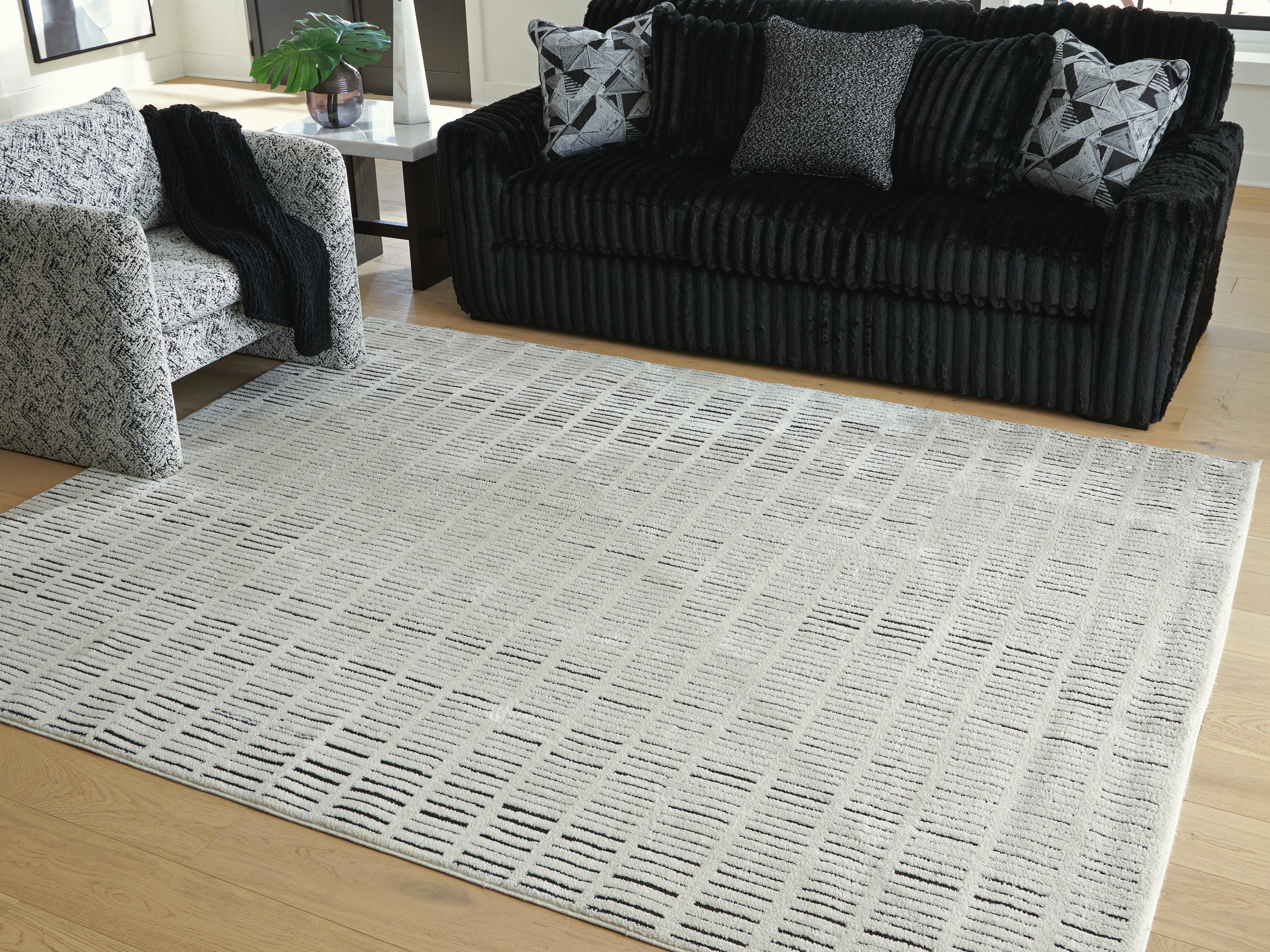 Click here for Turinwith 710 x 910 Area Rug  Ivory/Black prices