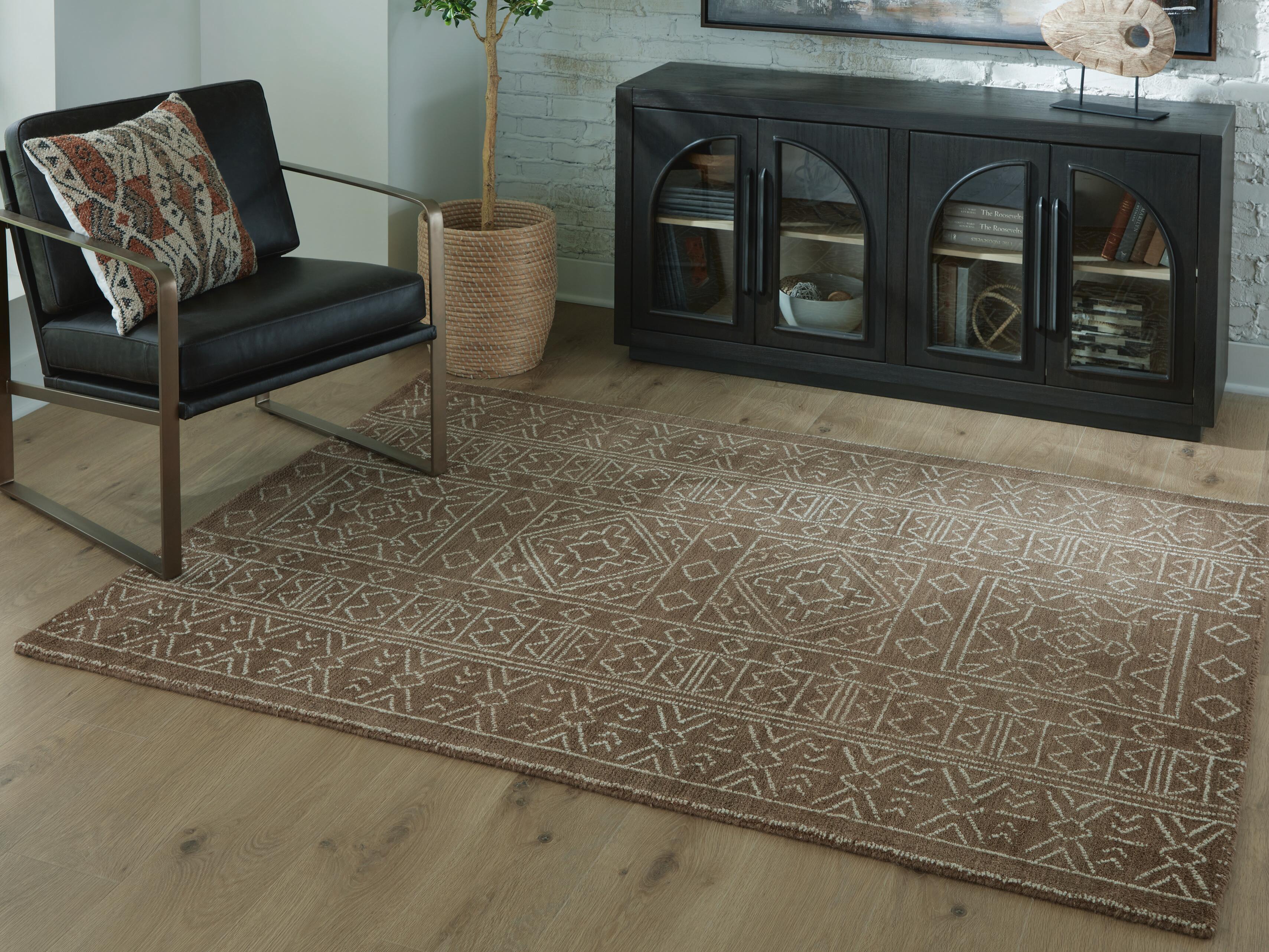 Click here for Merrittman 5 x 7 Area Rug  Brown/Ivory prices