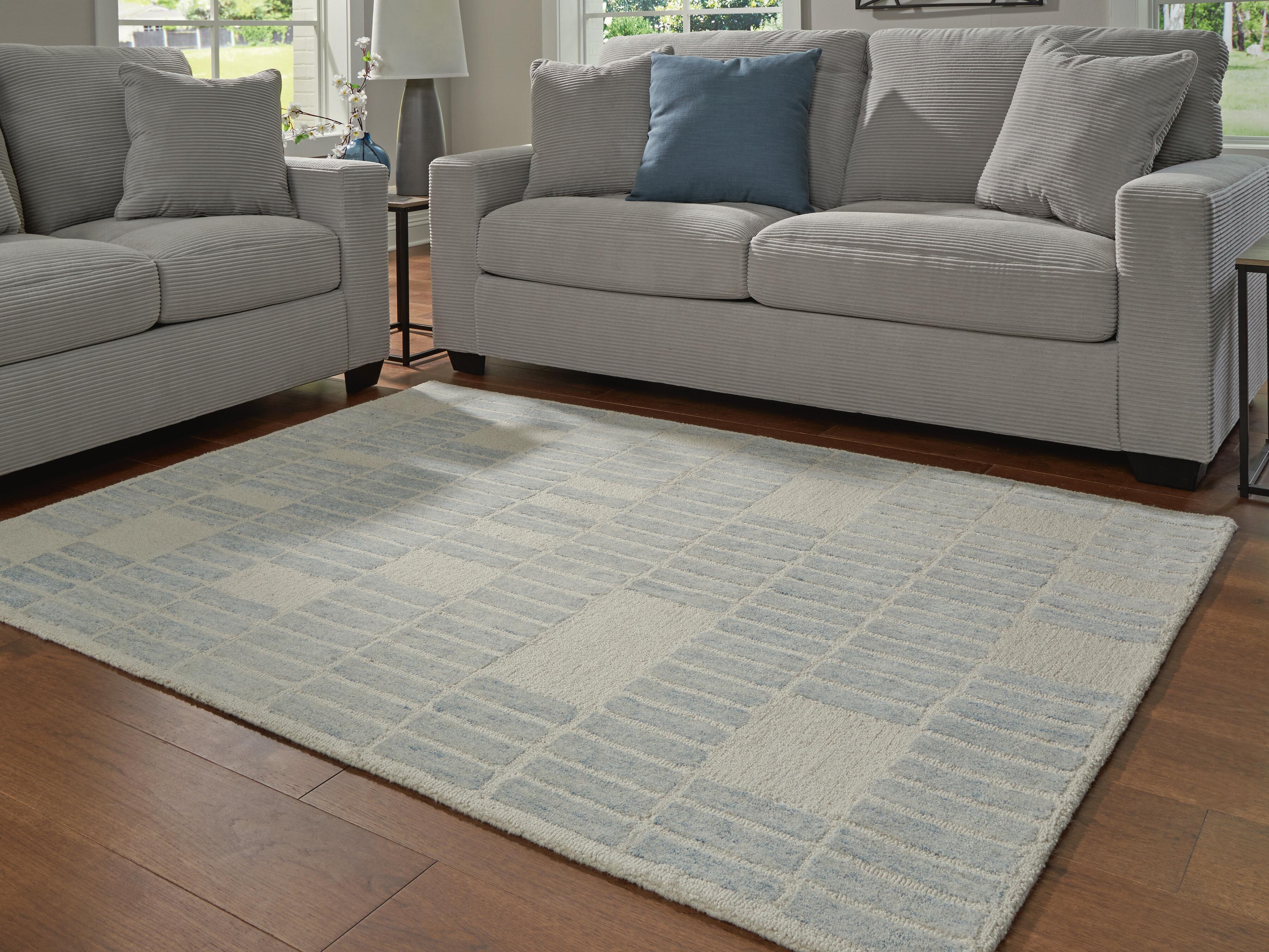 Click here for Dylanton 5 x 7 Area Rug  Ivory/Blue prices