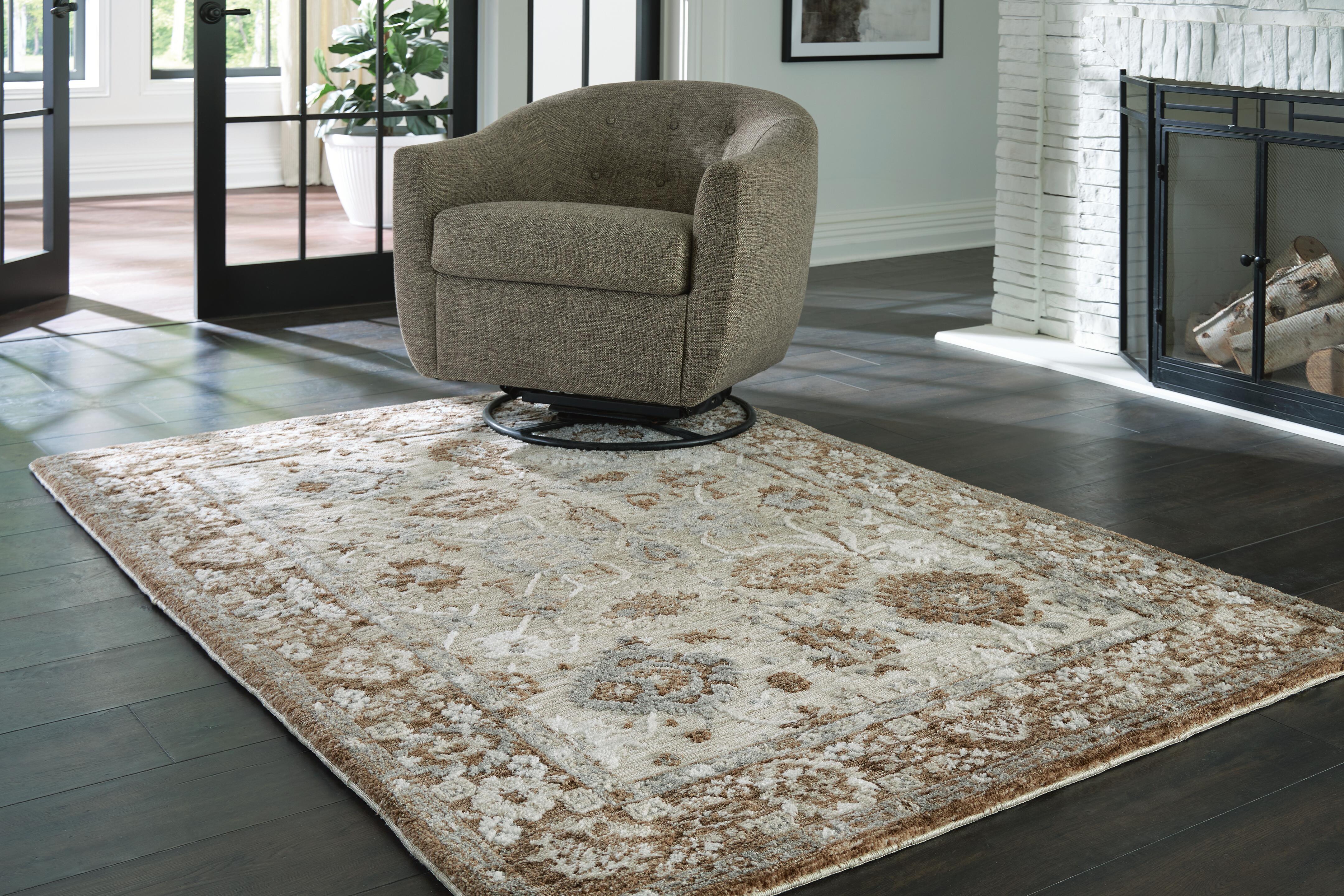 Click here for Ainswick Memory Foam Medium Rug  Brown/Beige/Gray prices