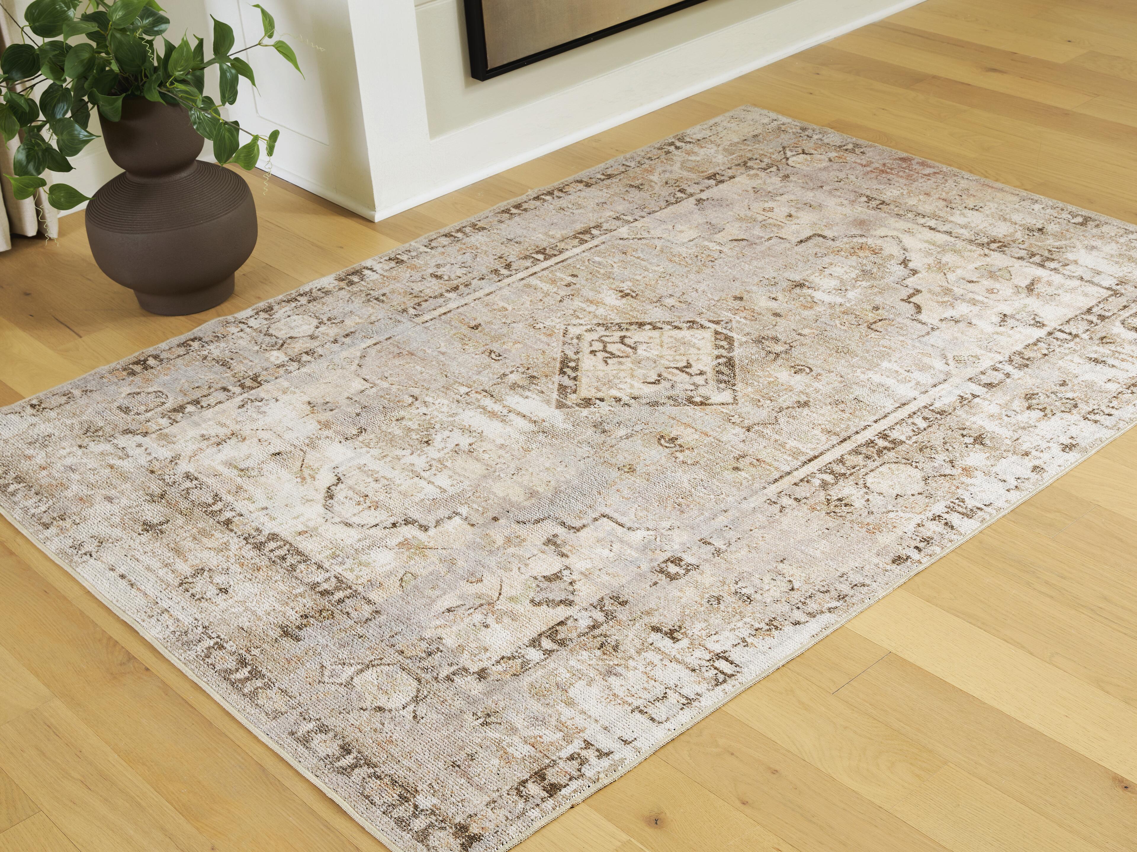 Click here for Livdon Washable Medium Rug  Brown/Beige/Gray prices