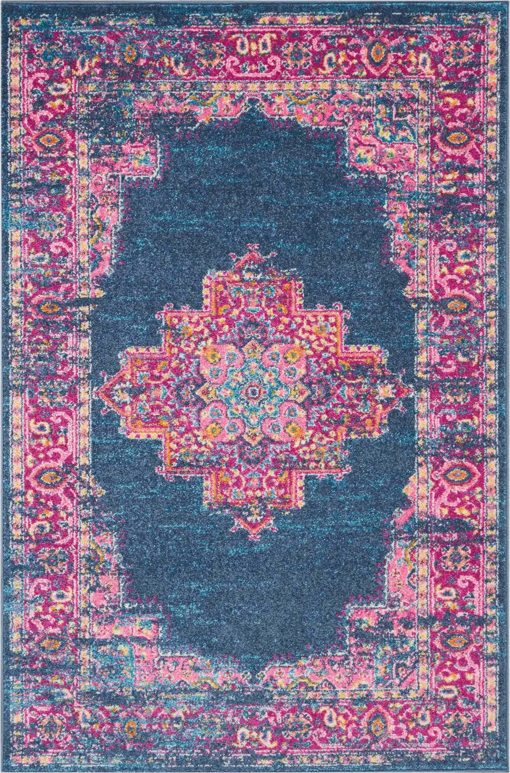Click here for Nourison Home Passion 39 x 59 Blue Bohemian Indoor... prices