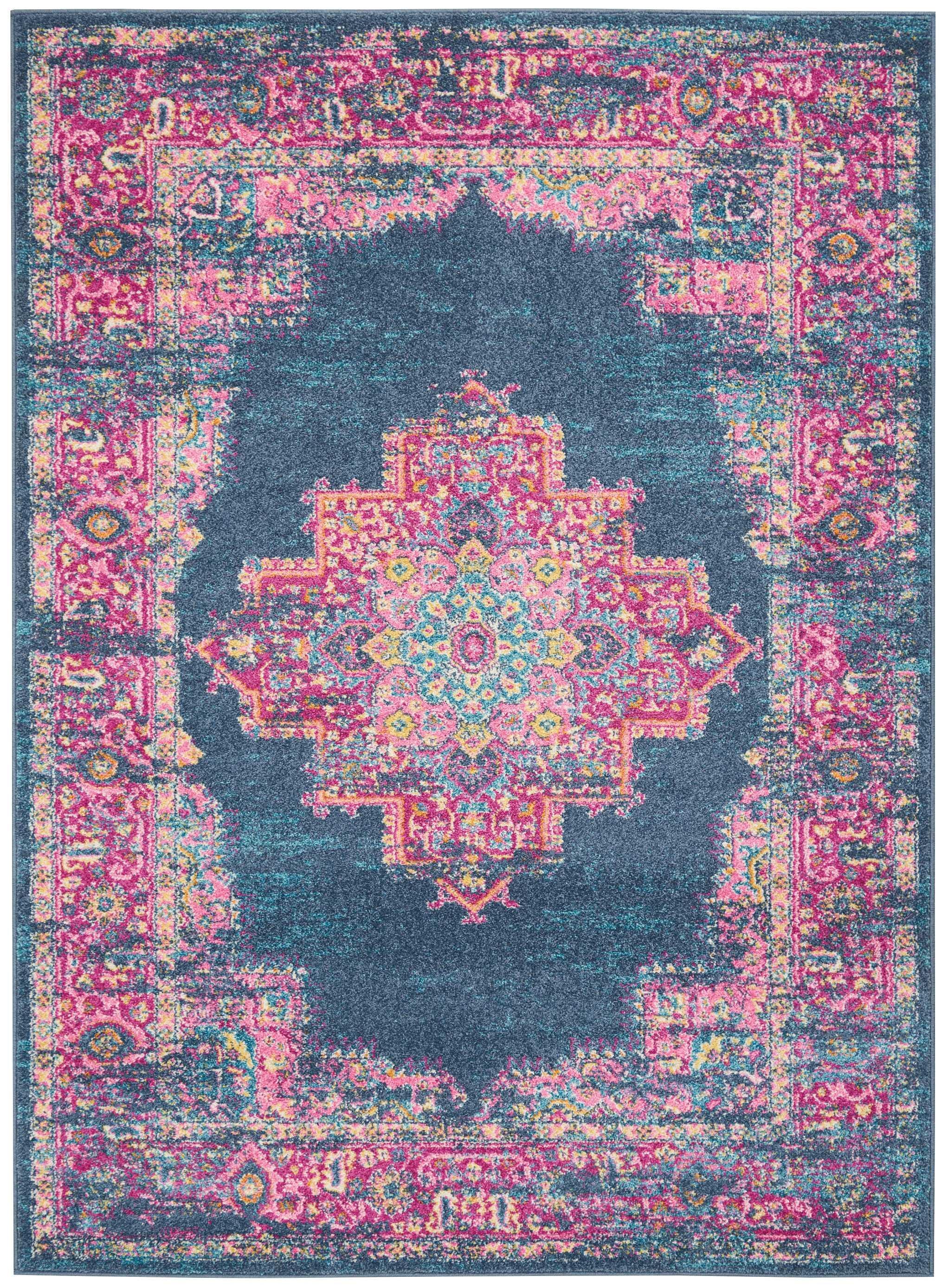 Click here for Nourison Home Passion 53 x 73 Blue Bohemian Indoor... prices