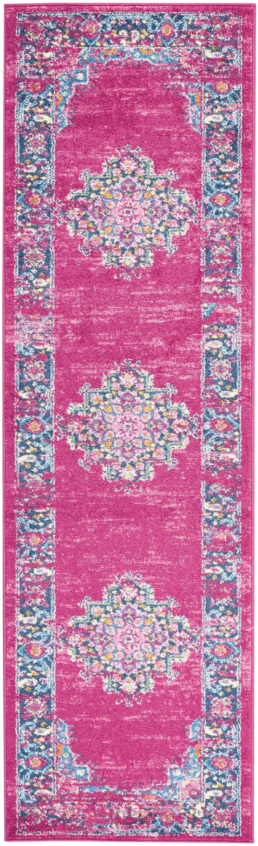 Click here for Nourison Home Passion 22 x 76 Fuchsia Bohemian Ind... prices