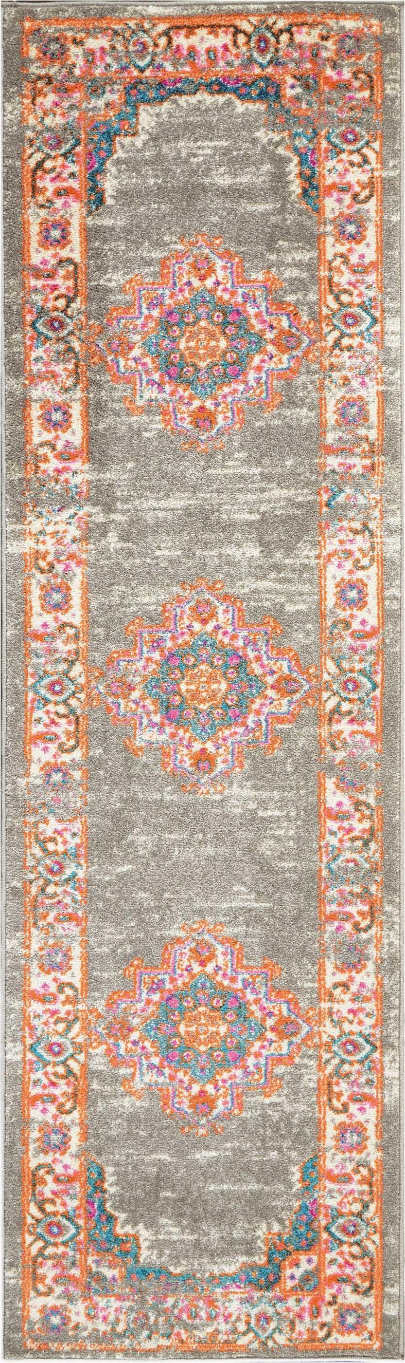 Click here for Nourison Home Passion 22 x 76 Grey Bohemian Indoor... prices