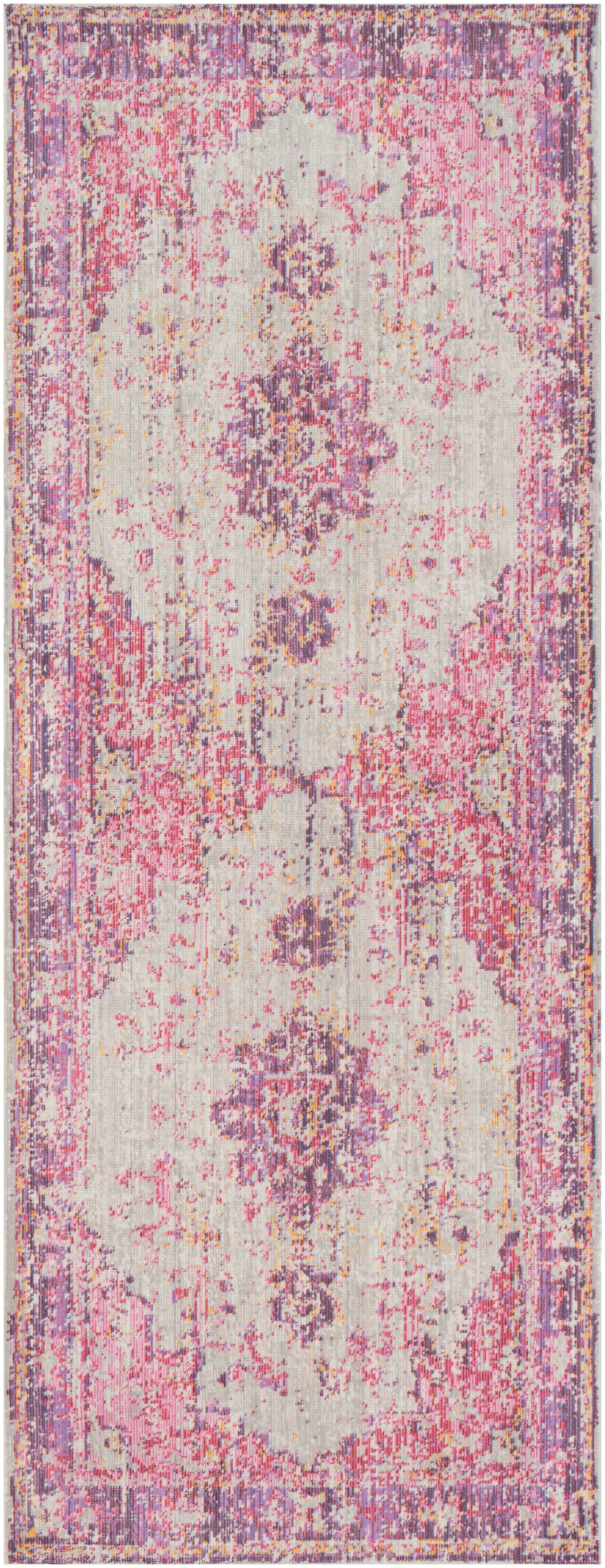 Click here for Livabliss Zara Area Rug 211 x 710  Lavender/Pink/A... prices