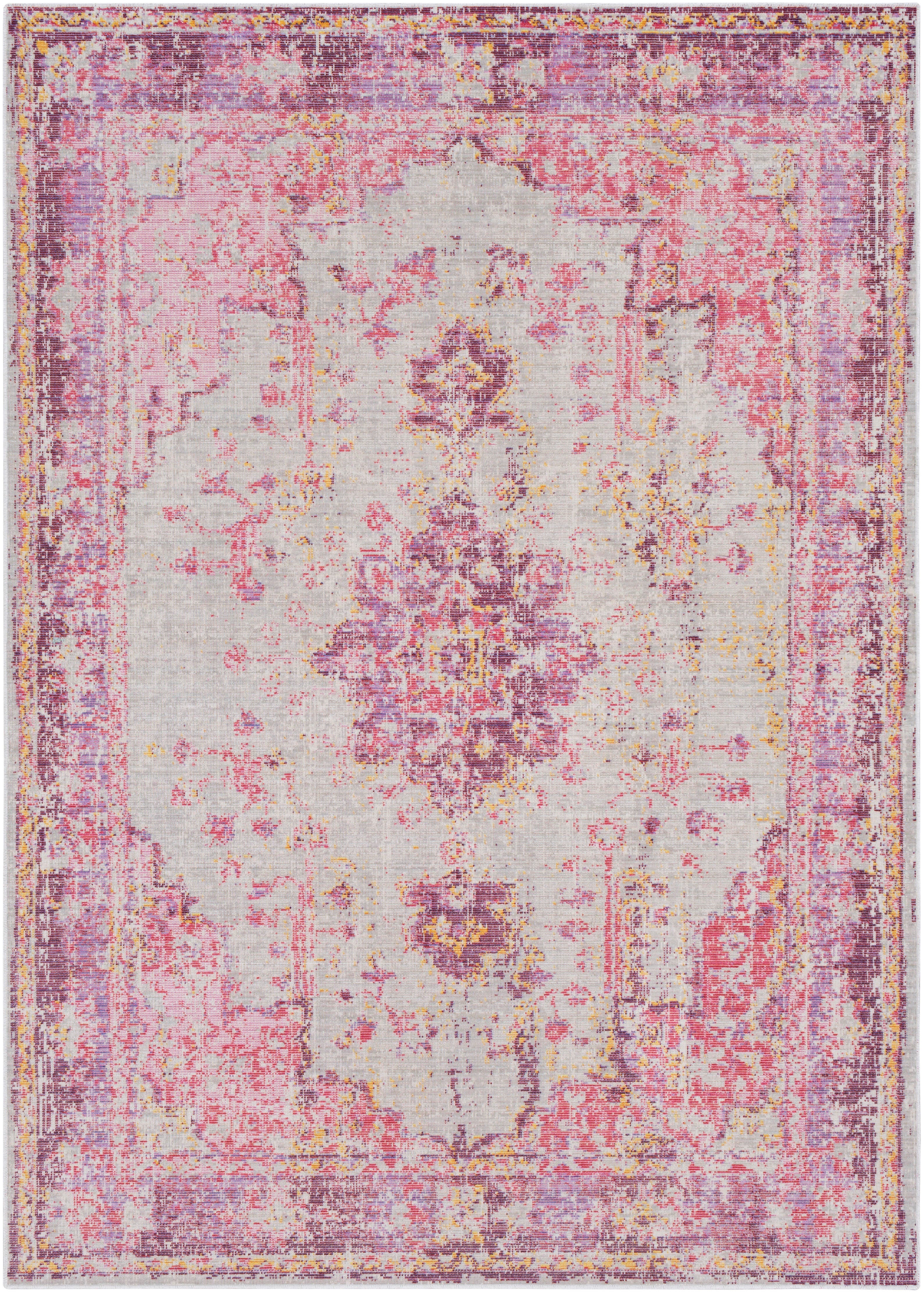 Click here for Livabliss Zara Area Rug  Lavender/Pink/Ash Gray prices